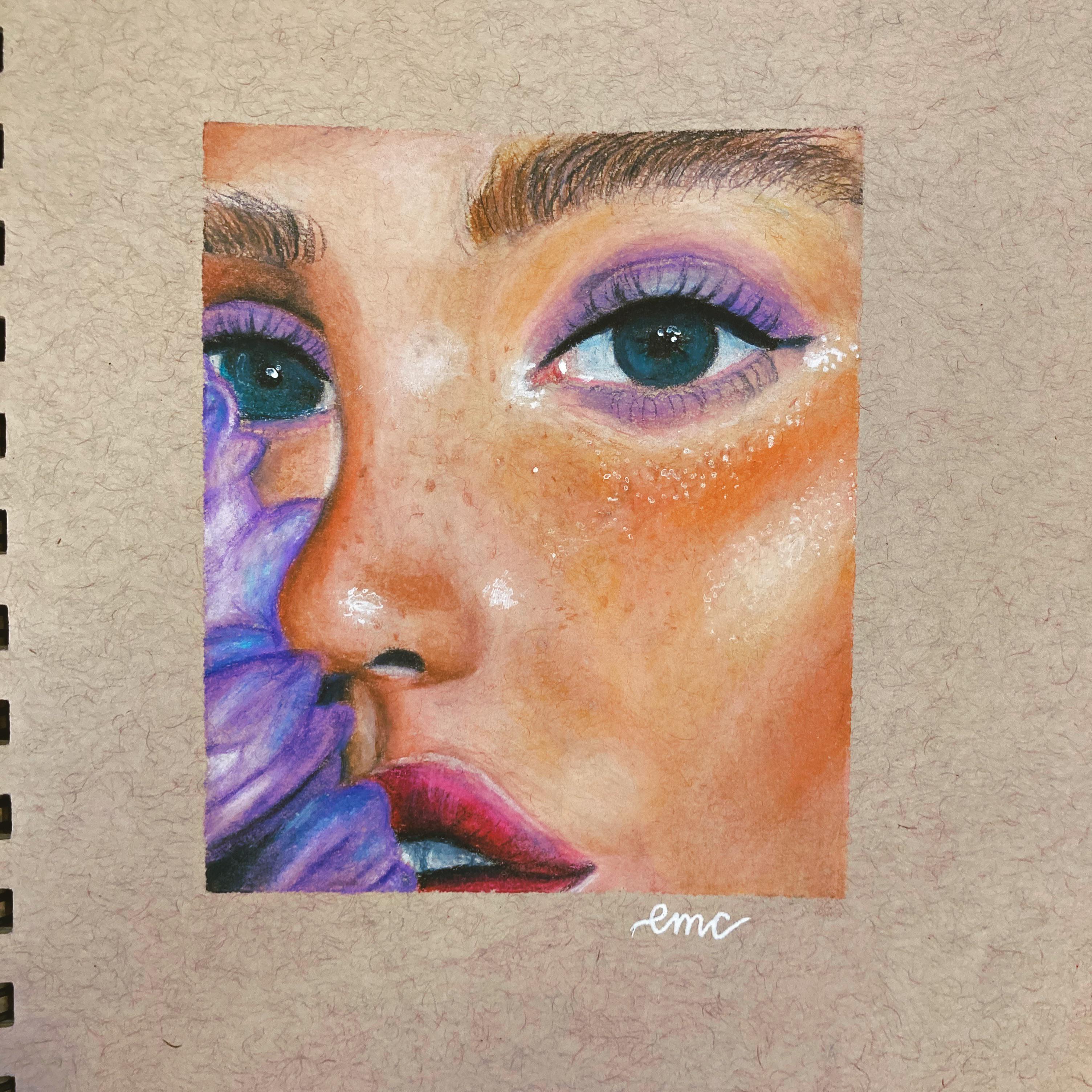 My first full face drawing! | Scrolller