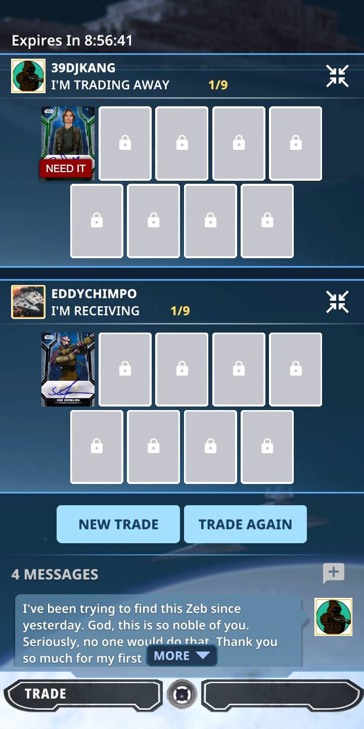 My first Legendary!!! And it's my favorite character! It was so noble of this player. Seriously ...