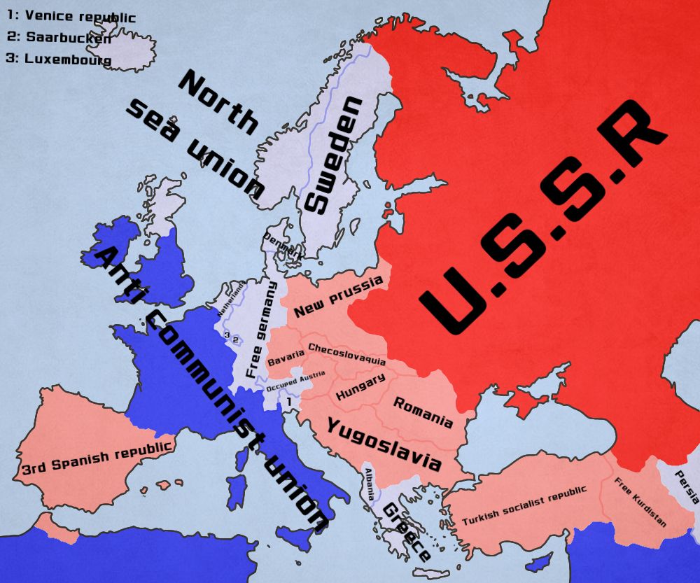[My first map] Alternate cold war | Scrolller