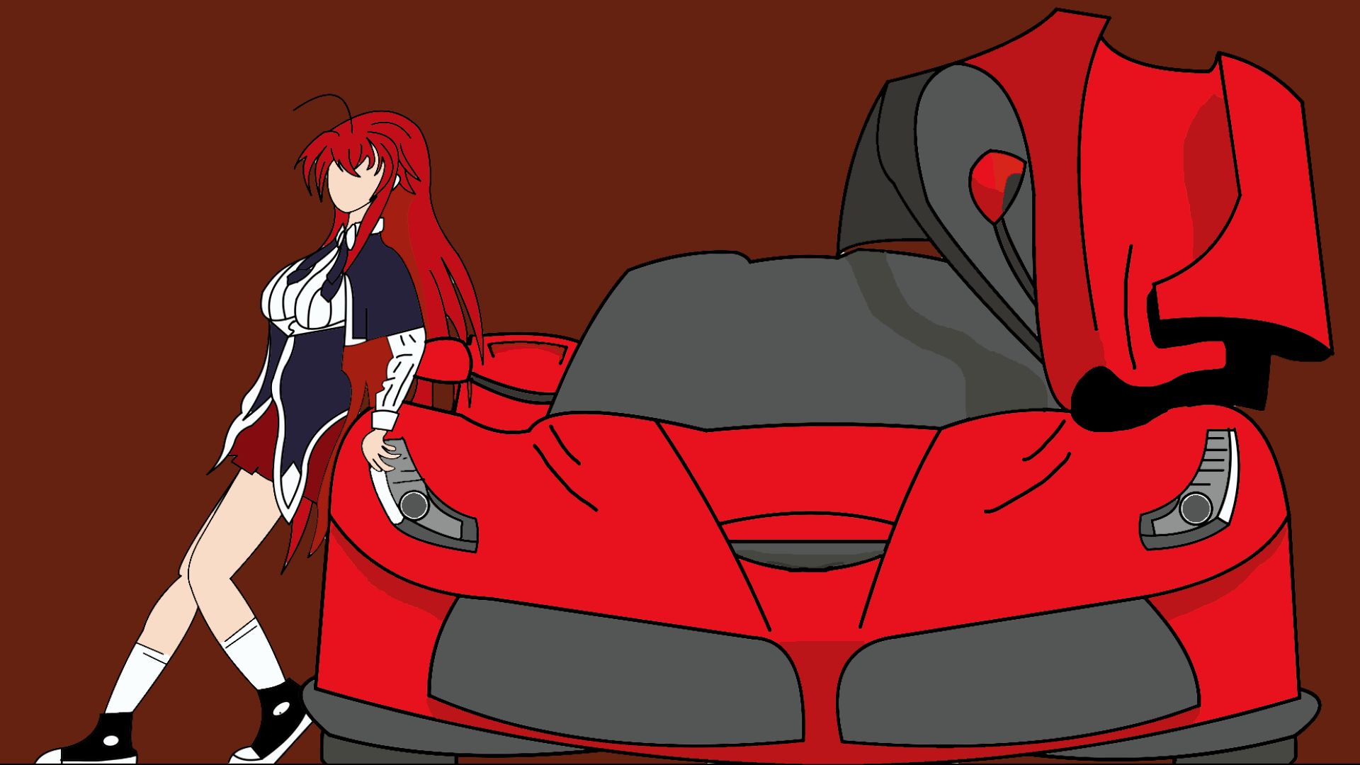 My first non-paper drawing of the lovely Rias Gremory | Scrolller