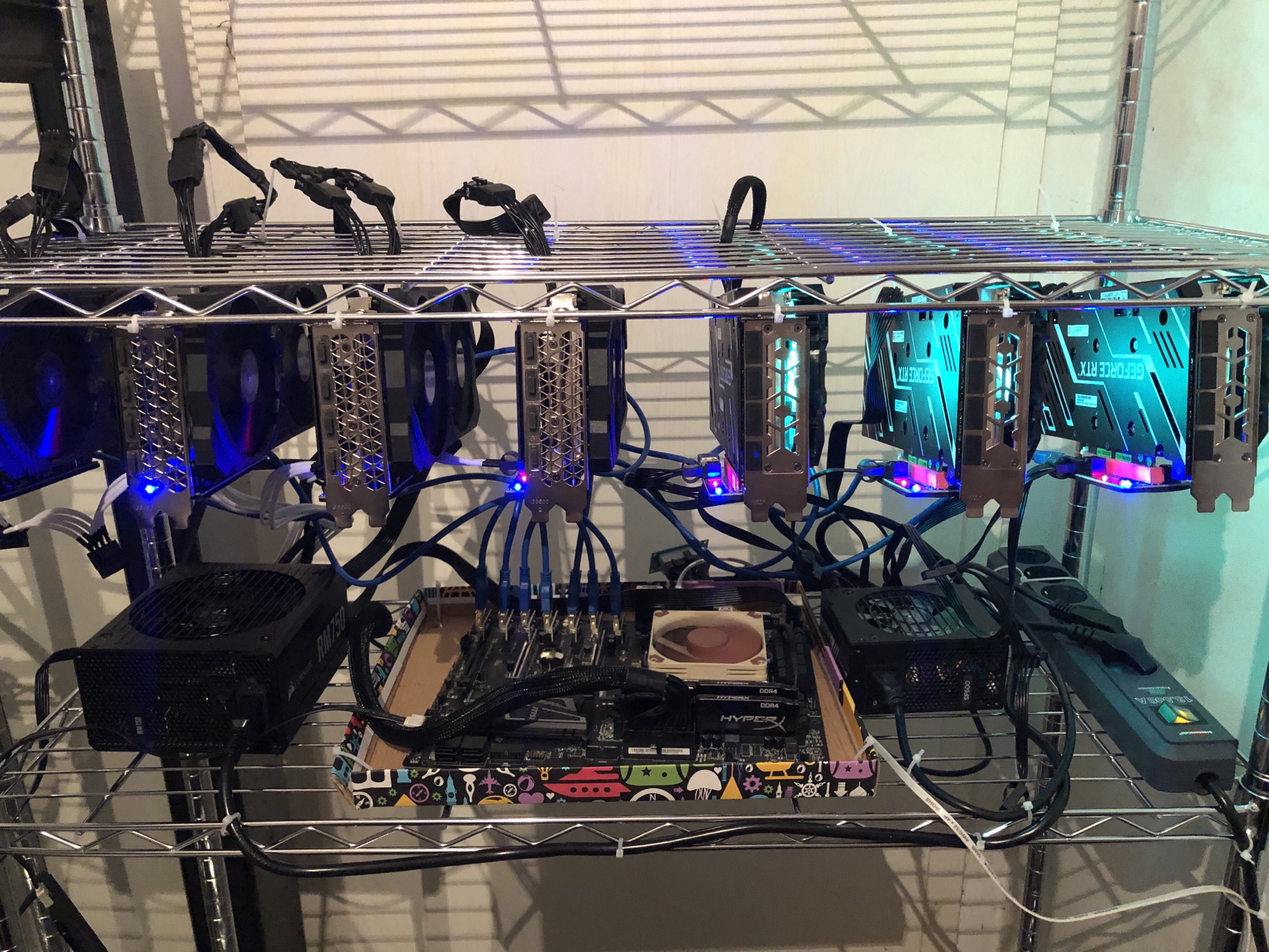 My first Rig 433MH/s at 977w. | Scrolller