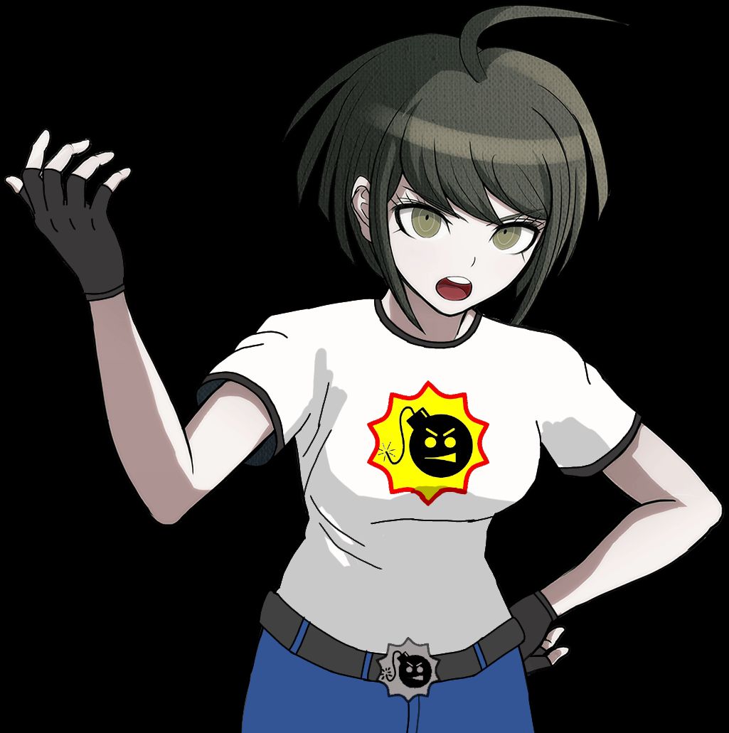 My first sprite edit. I decided to make Komaru wear Serious Sam outfit. | Scrolller