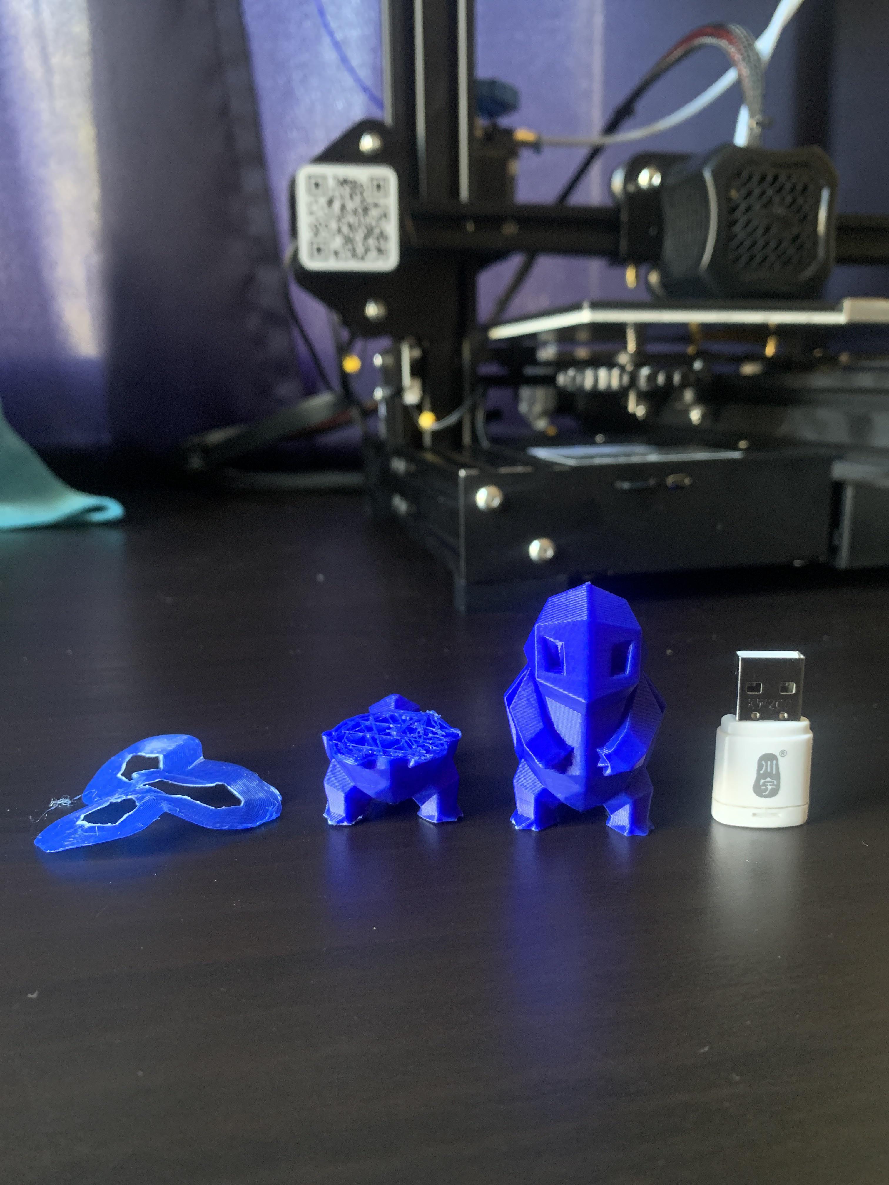 My first successful print on my ender 3 v2 after many many failures but it was a great learning ...