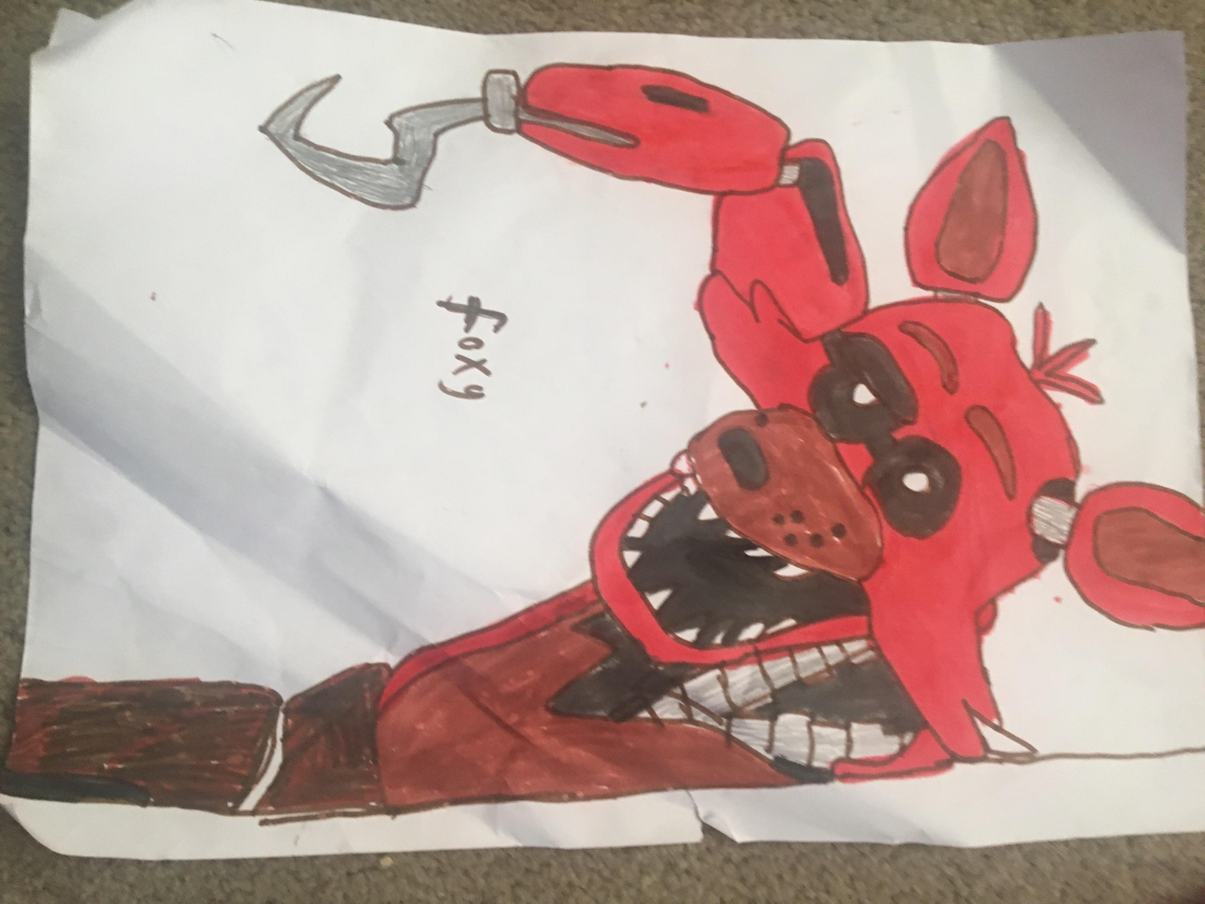My Fnaf 1 Foxy Drawing Hope You Like | Scrolller