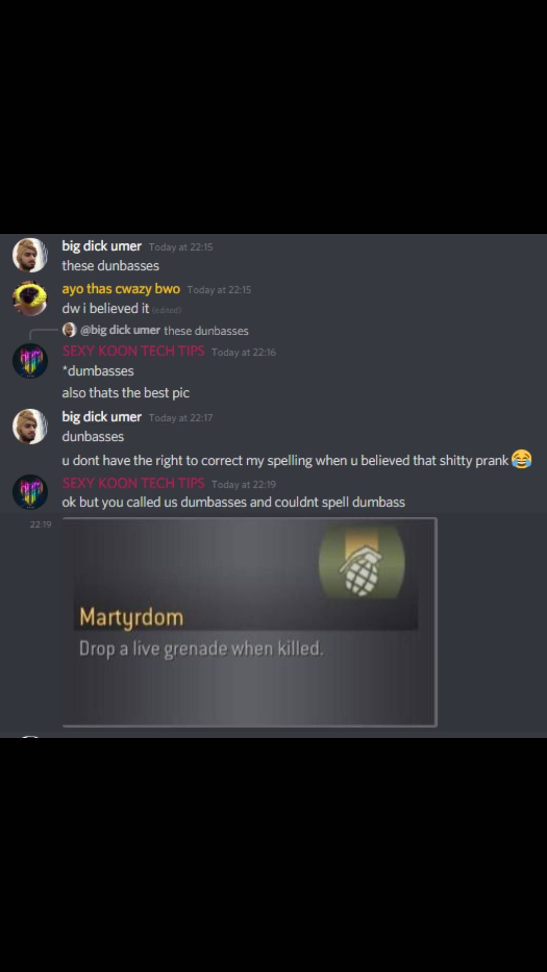 My friends epic comeback after being rosted for correcting someones spelling on discord | Scrolller