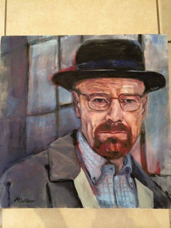 My friend's mom painted Heisenberg (Cross post from /r/pics) | Scrolller