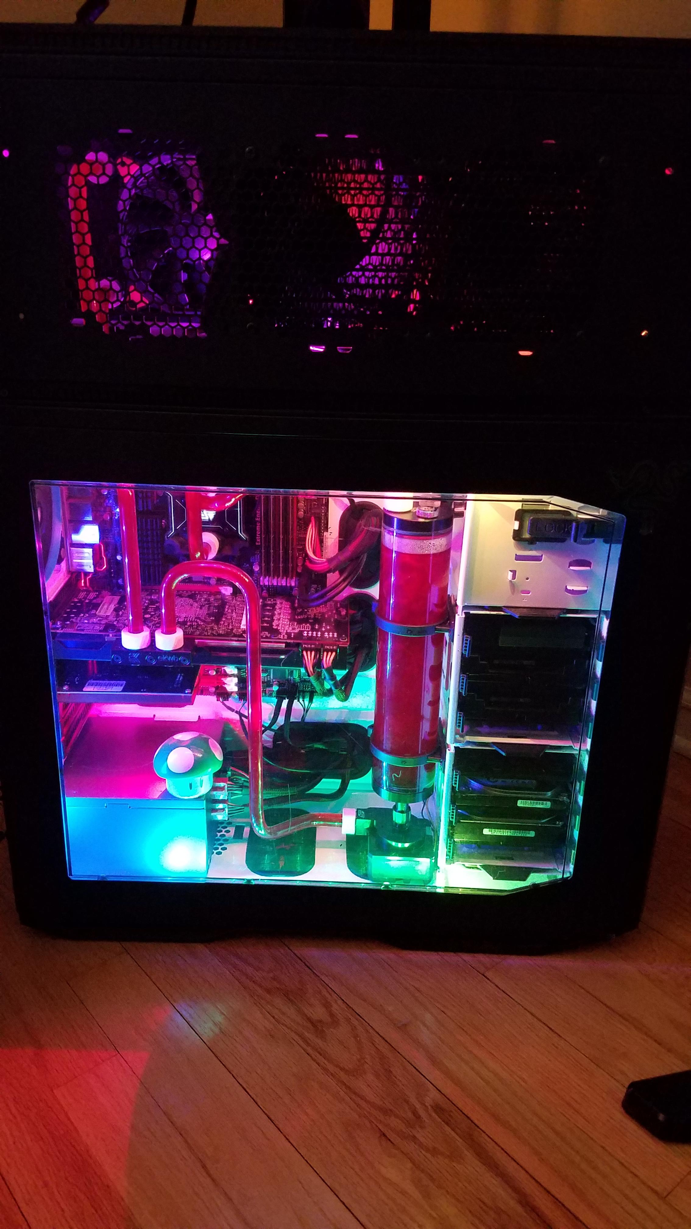 My fun little rgb build/case mod/water loop | Scrolller