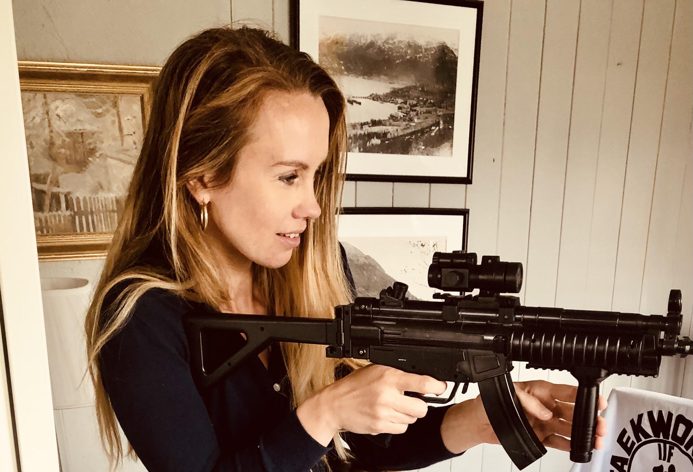 My girl can’t hold guns correctly;) | Scrolller