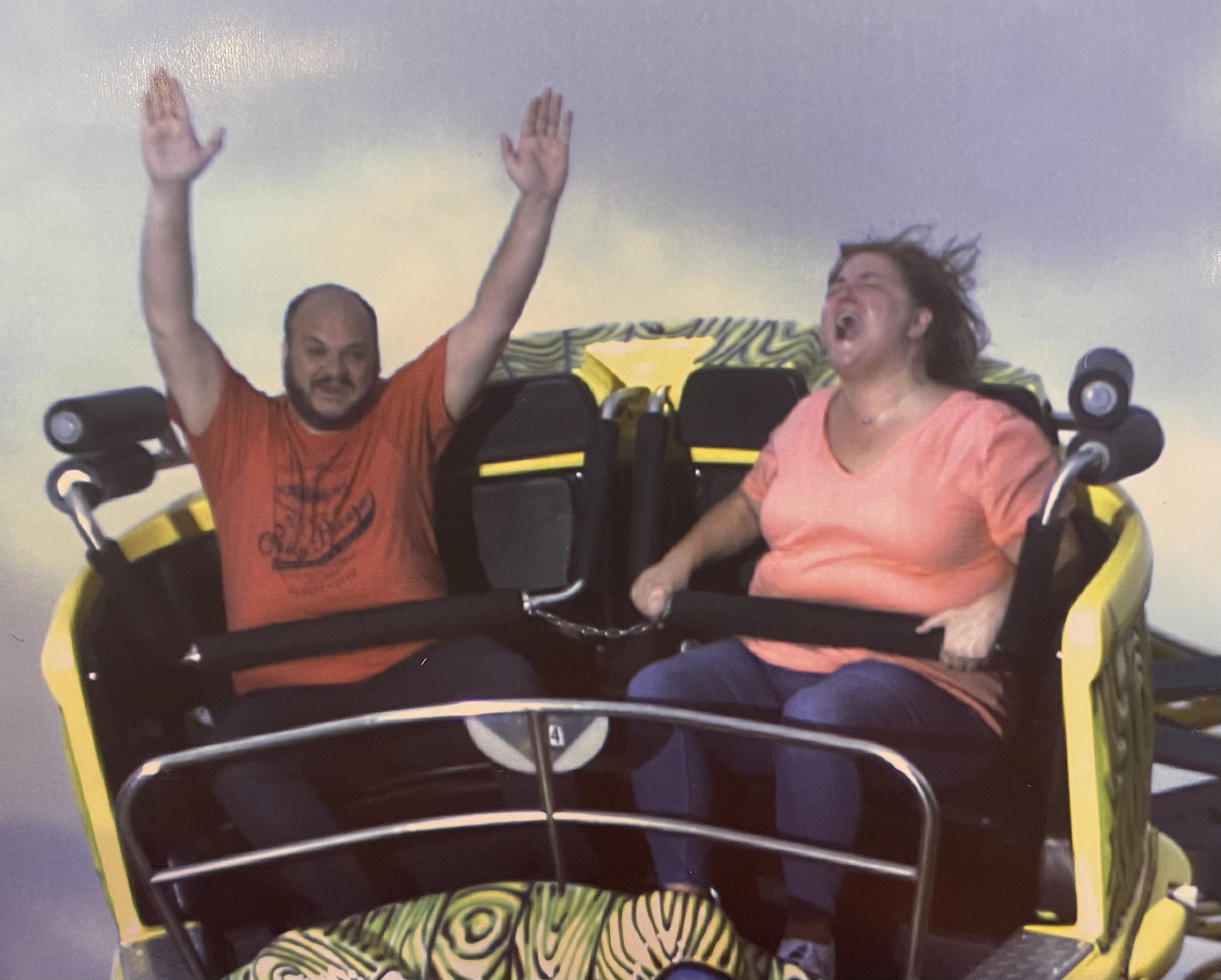 My girlfriends first roller coaster ride | Scrolller