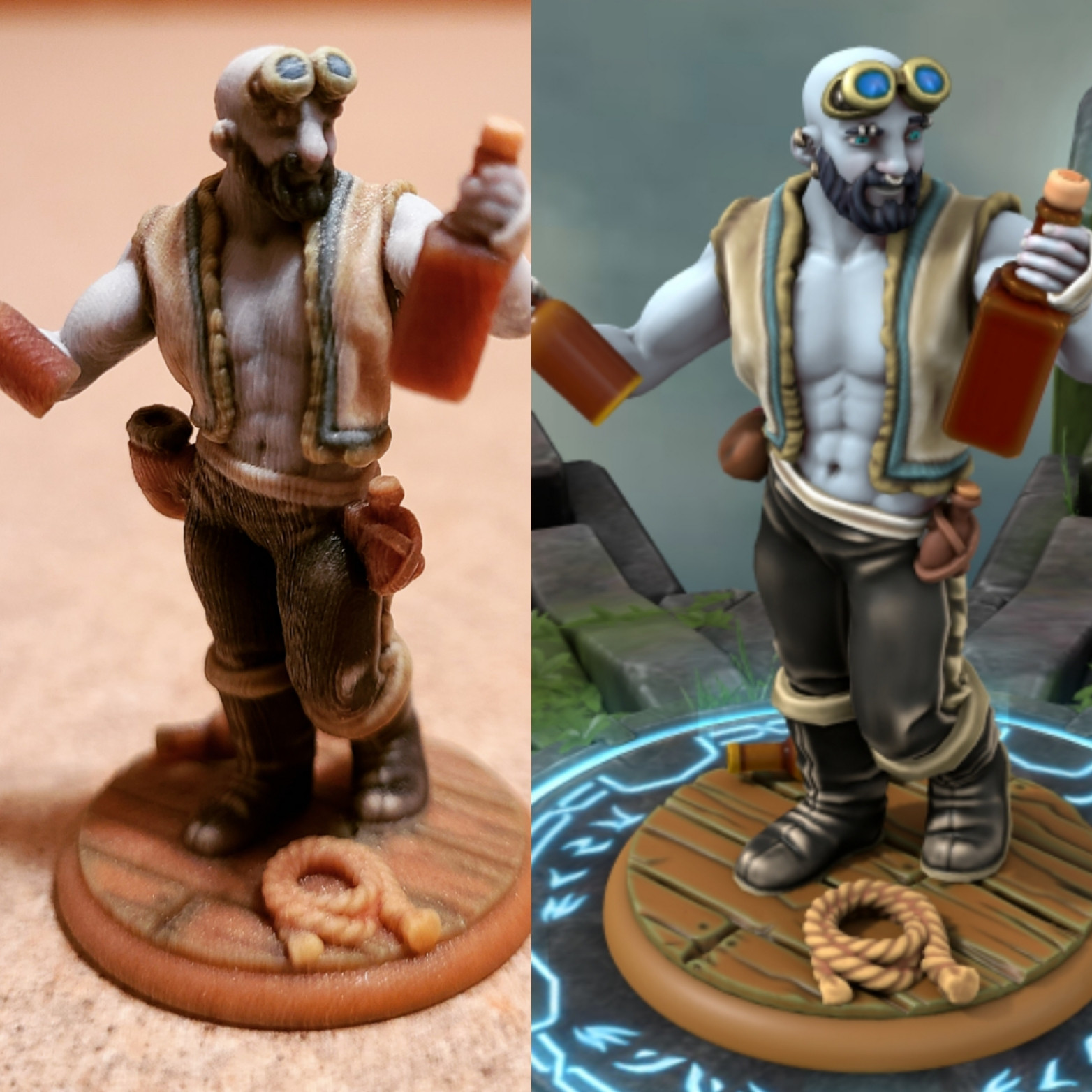 My Goliath Drunken Master Monk, Haakon. The Color Minis Are Pretty Solid! | Scrolller