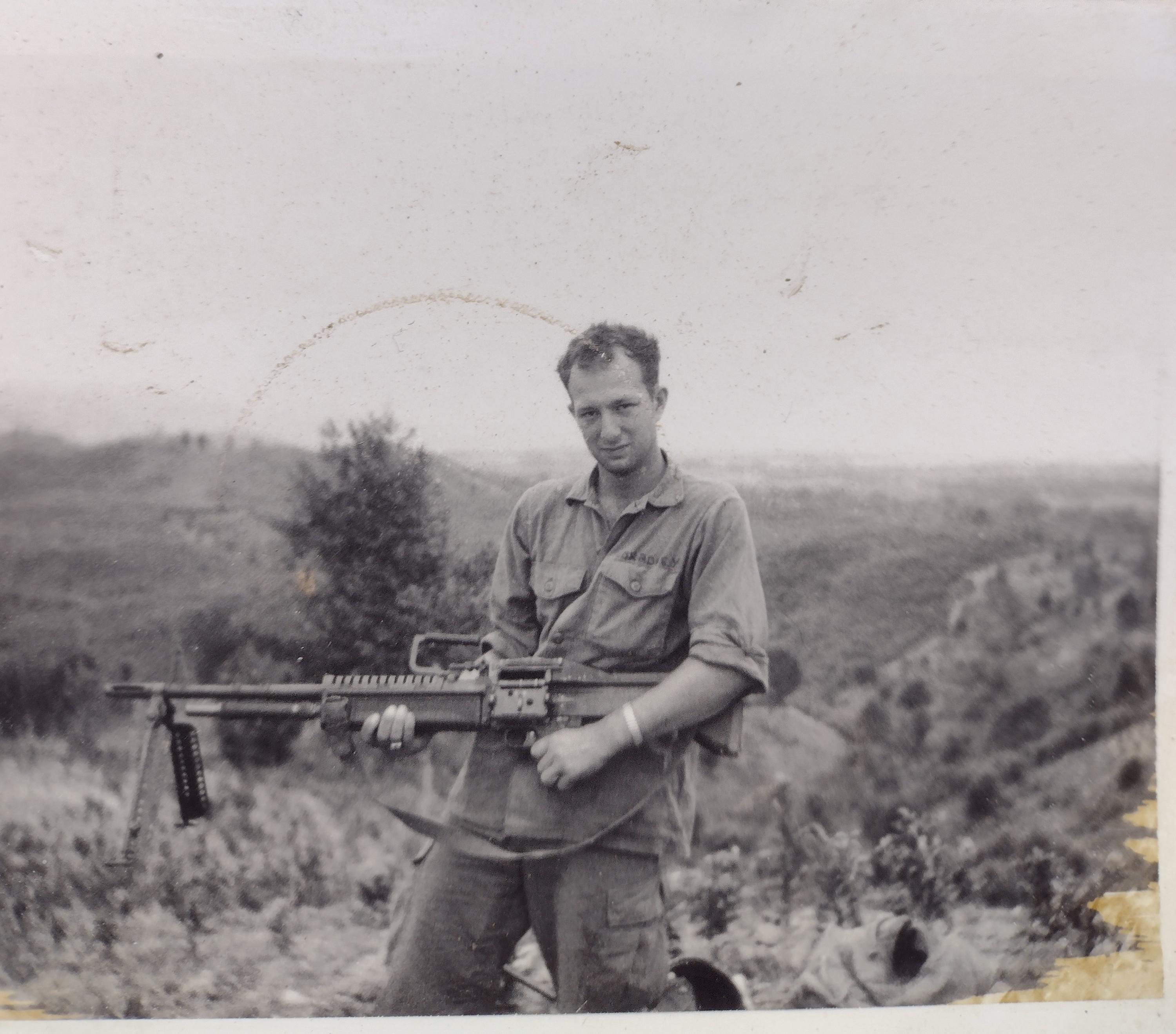 My grandpa with an M60 in Vietnam, 1969 | Scrolller