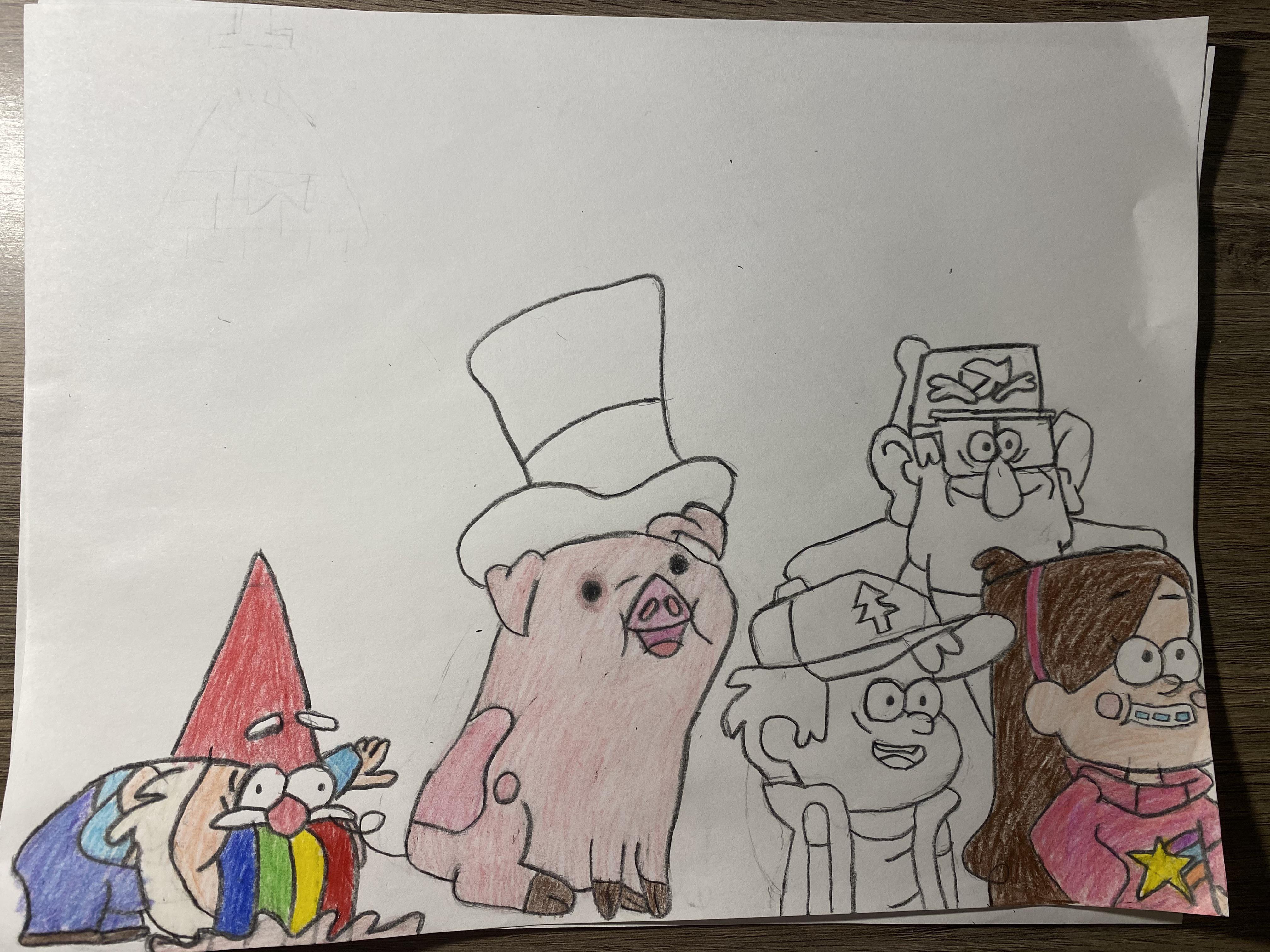 My Gravity Falls drawing so far | Scrolller