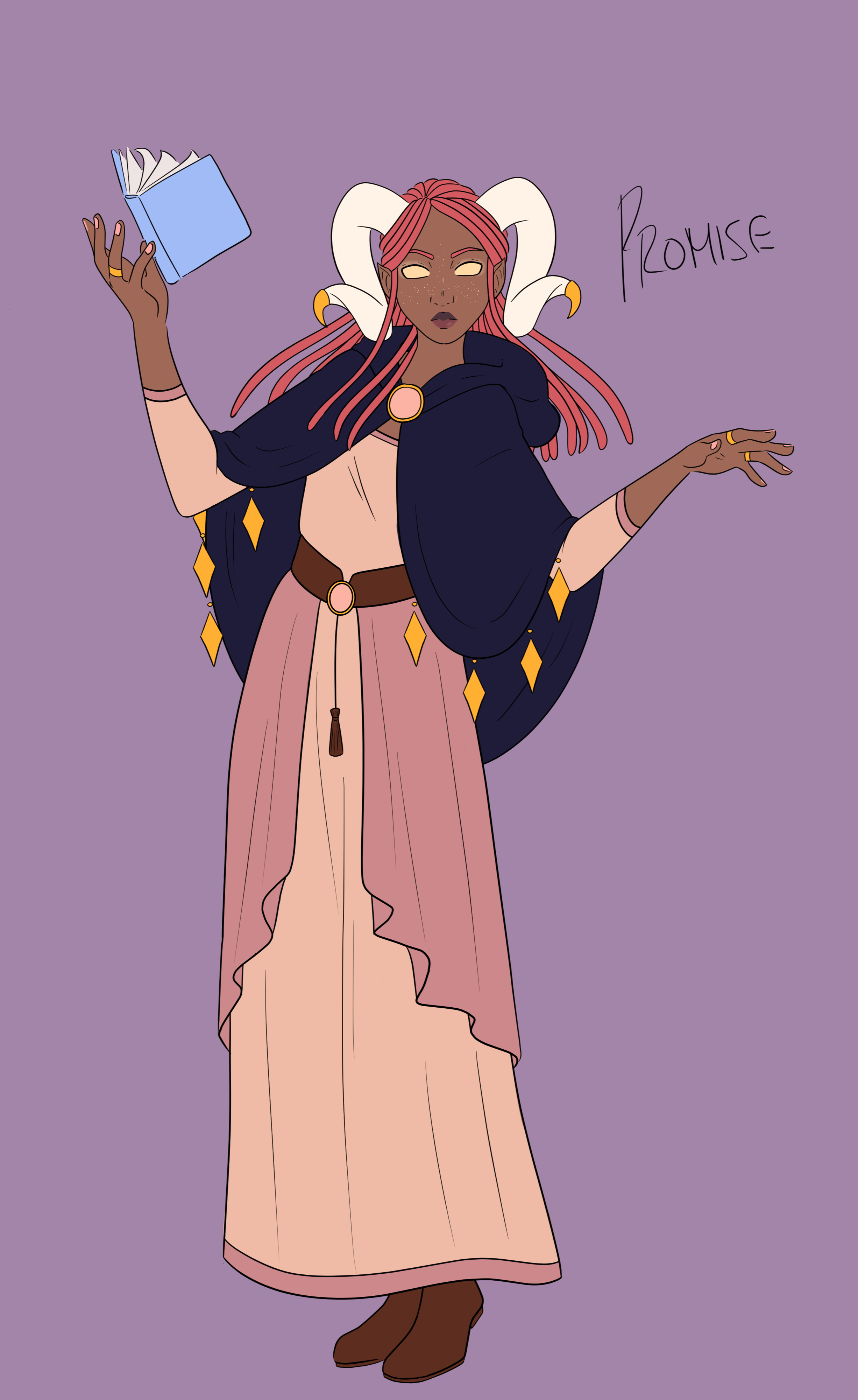 My Homebrew Tiefling, Promise Reminds Me of Barbie [ART] | Scrolller