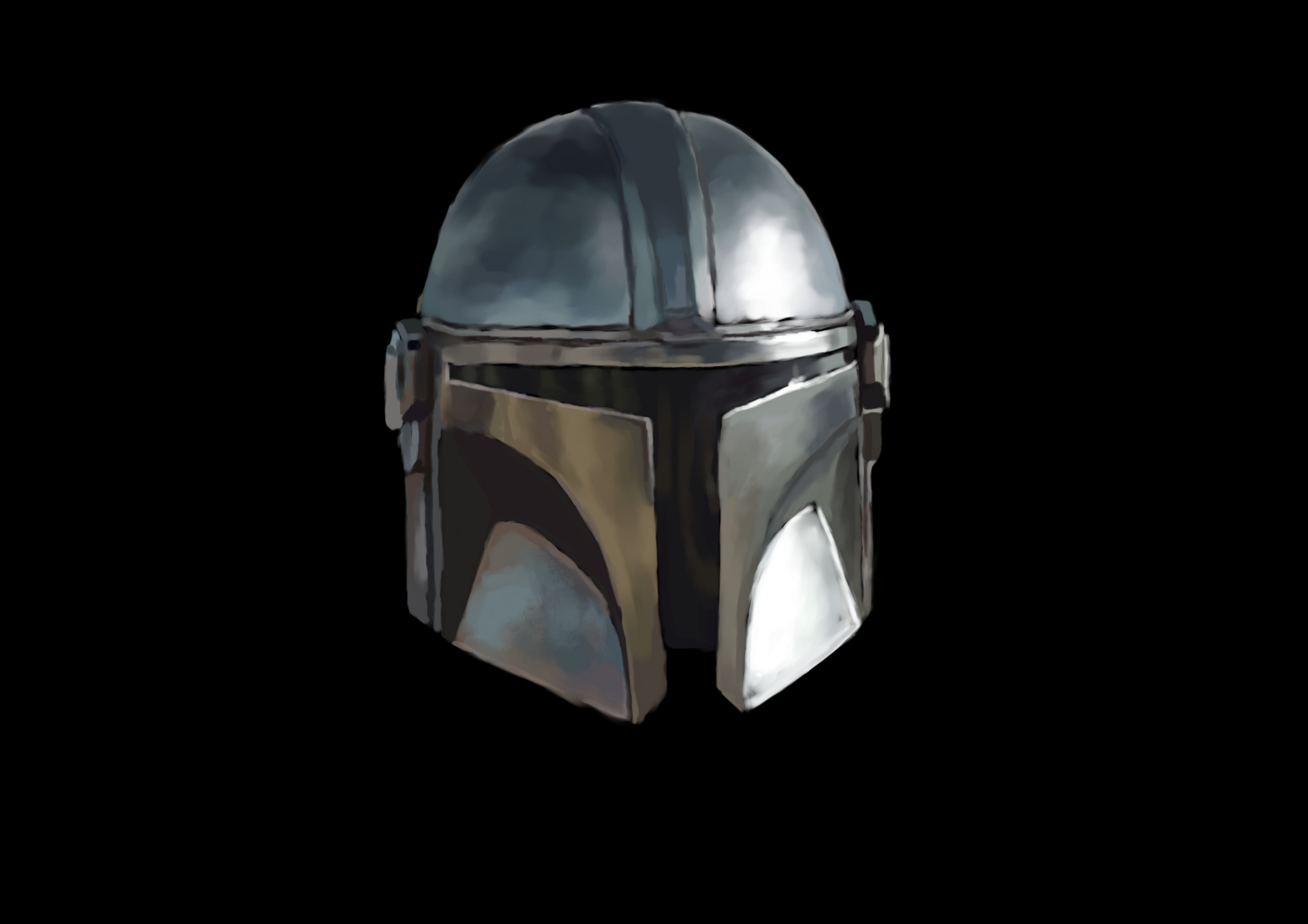 My Mandalorian Helmet Drawing | Scrolller