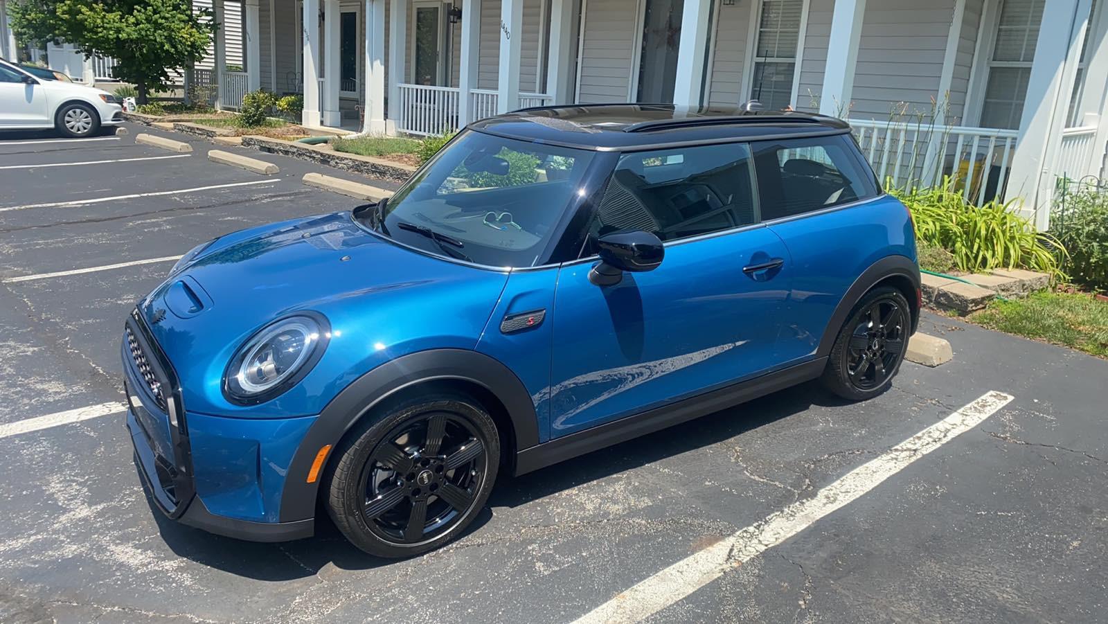 My new Cooper S in Island Blue | Scrolller