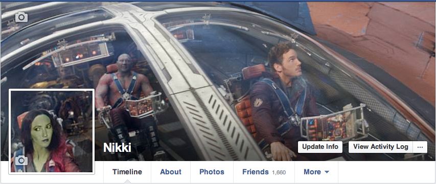 My new GotG Facebook cover/profile pic mashup | Scrolller