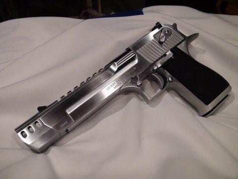 My nightstand chrome desert eagle | Scrolller