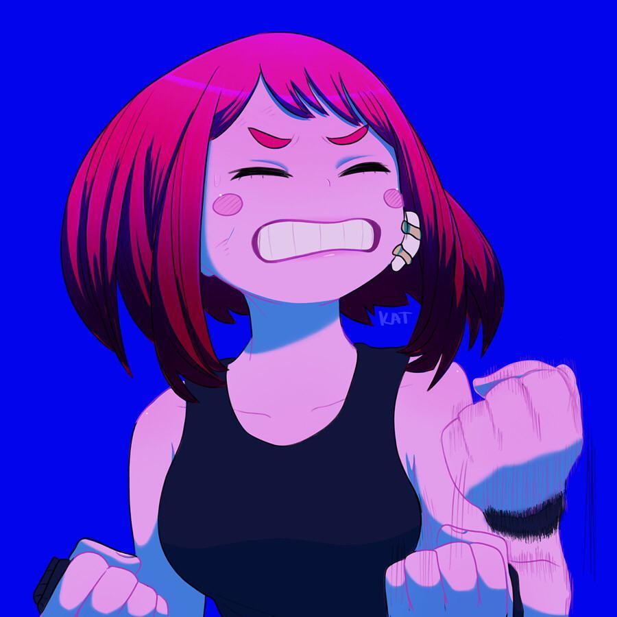 Colored this goofy Ochako panel | Scrolller