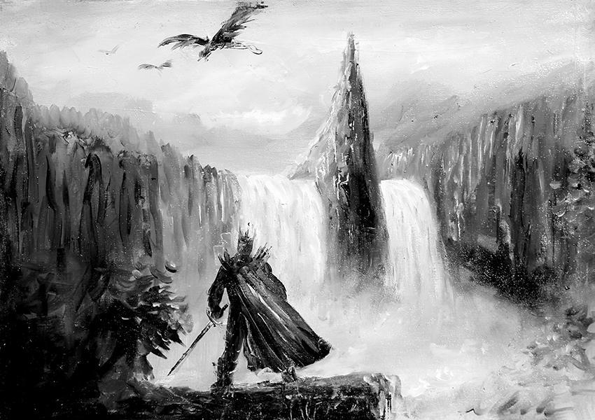 My oil painting of Sauron | Scrolller