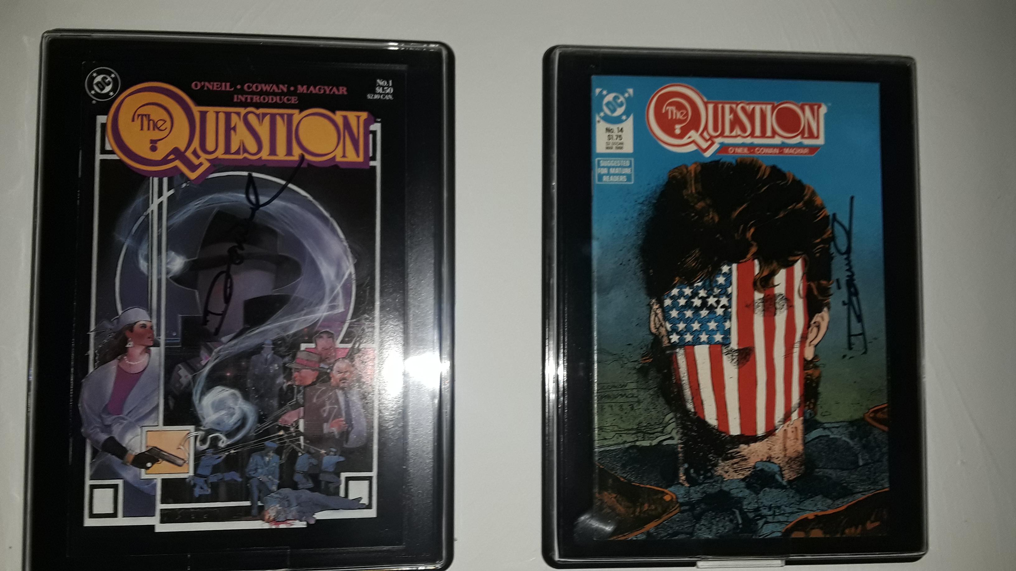 My prized possessions. First and my favorite issue signed. | Scrolller