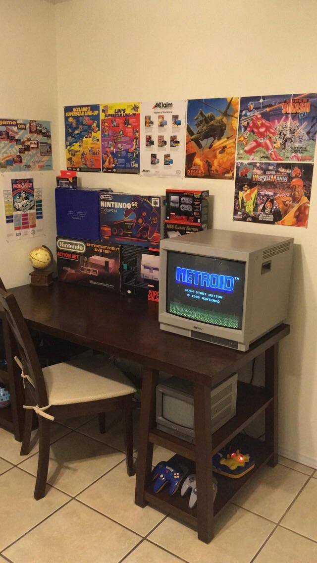 My retro gaming desk setup | Scrolller My retro gaming desk setup | Scrolller