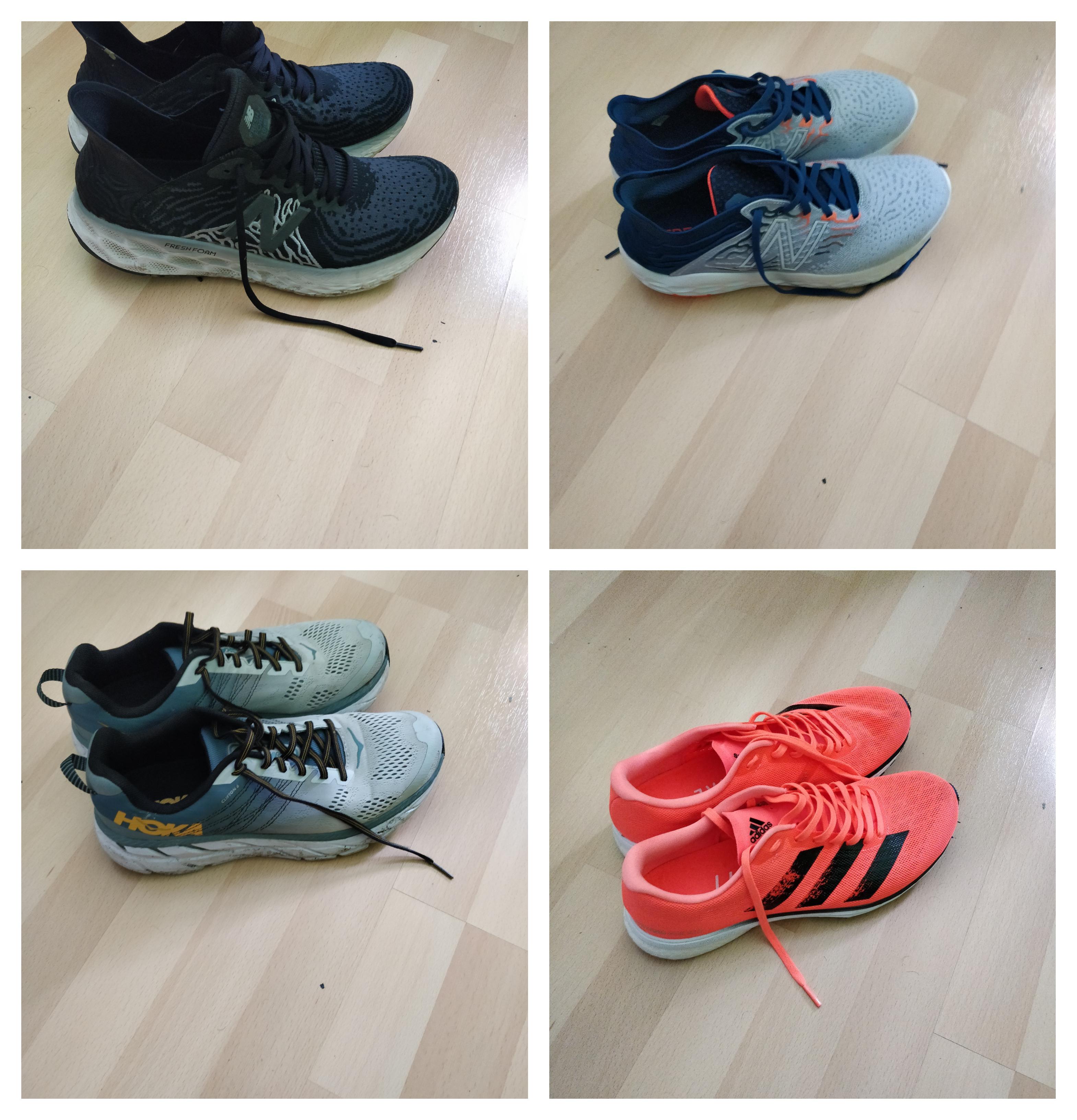 My rotation since we're sharing. 1080v10, Beacon 3, Clifton 6, Adios 5. | Scrolller