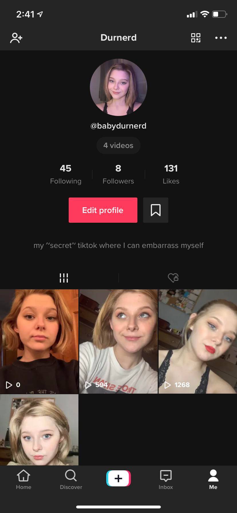 My Secret Tik Tok If You Wanna Follow ️😌 Scrolller
