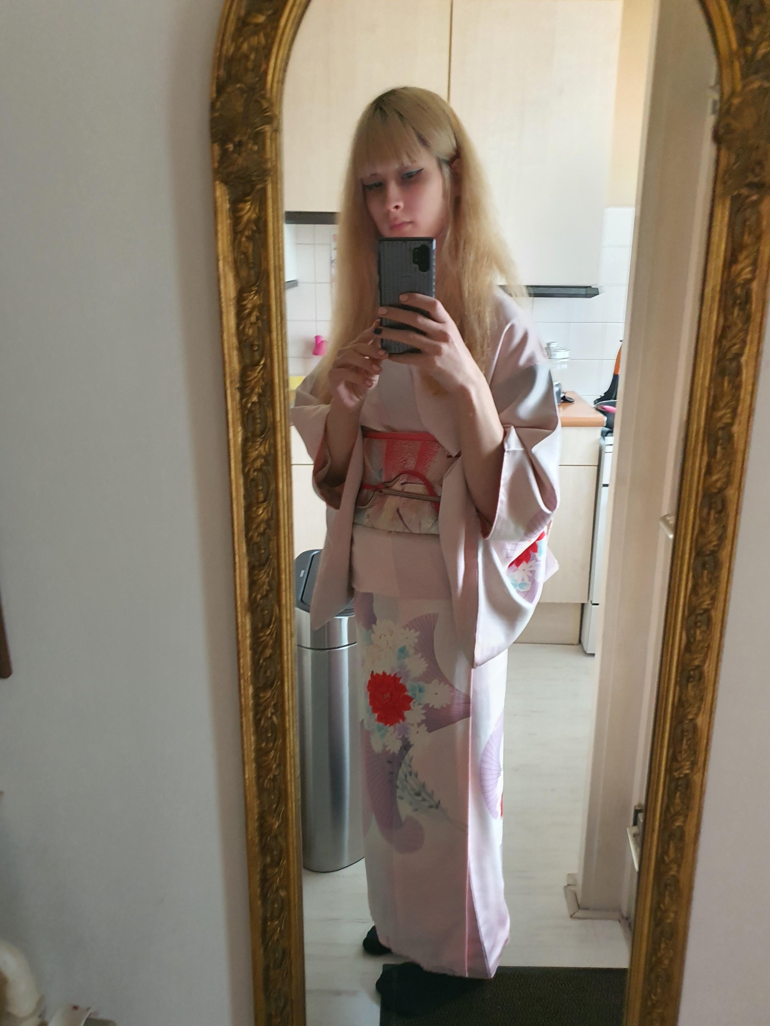 my silk houmongi kimono | Scrolller