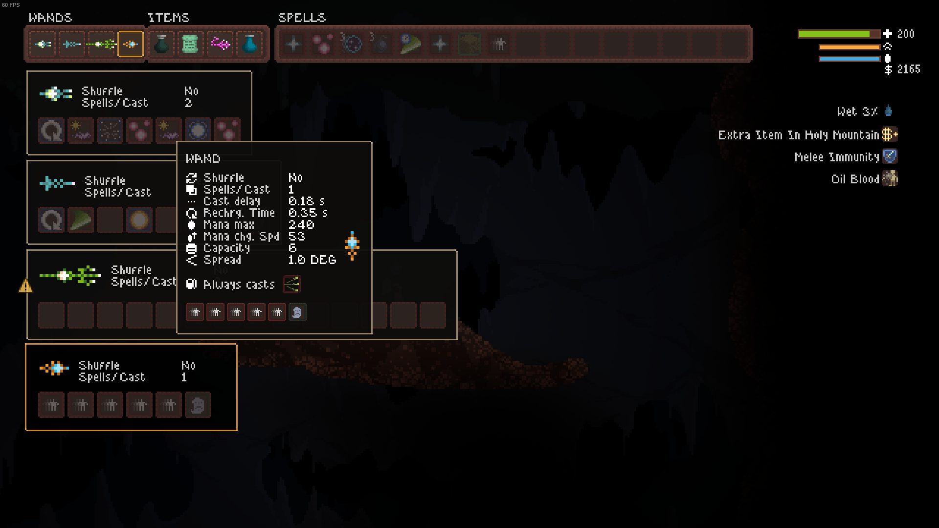 My simplest digging/teleport wand to date | Scrolller