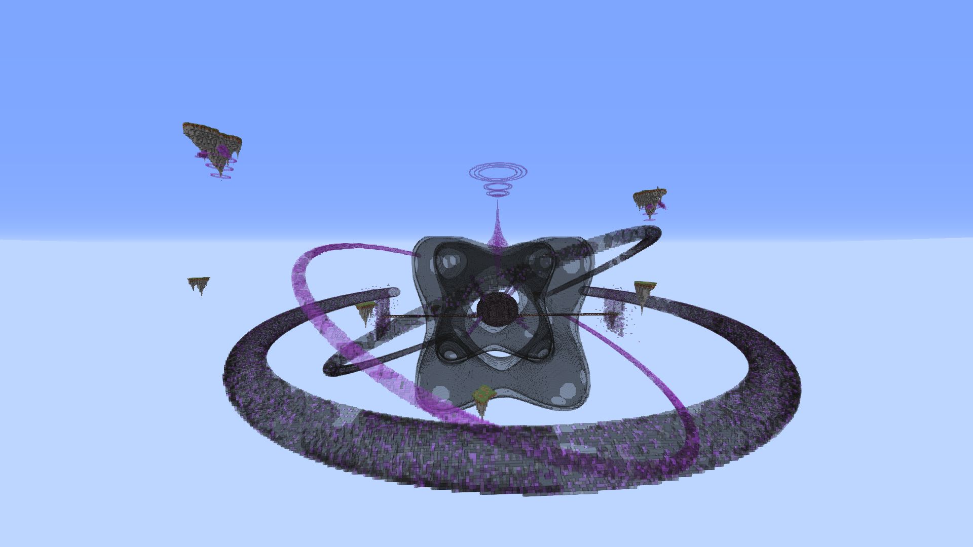 My take on a futuristic ender prison done with world edit! Any suggestions? | Scrolller