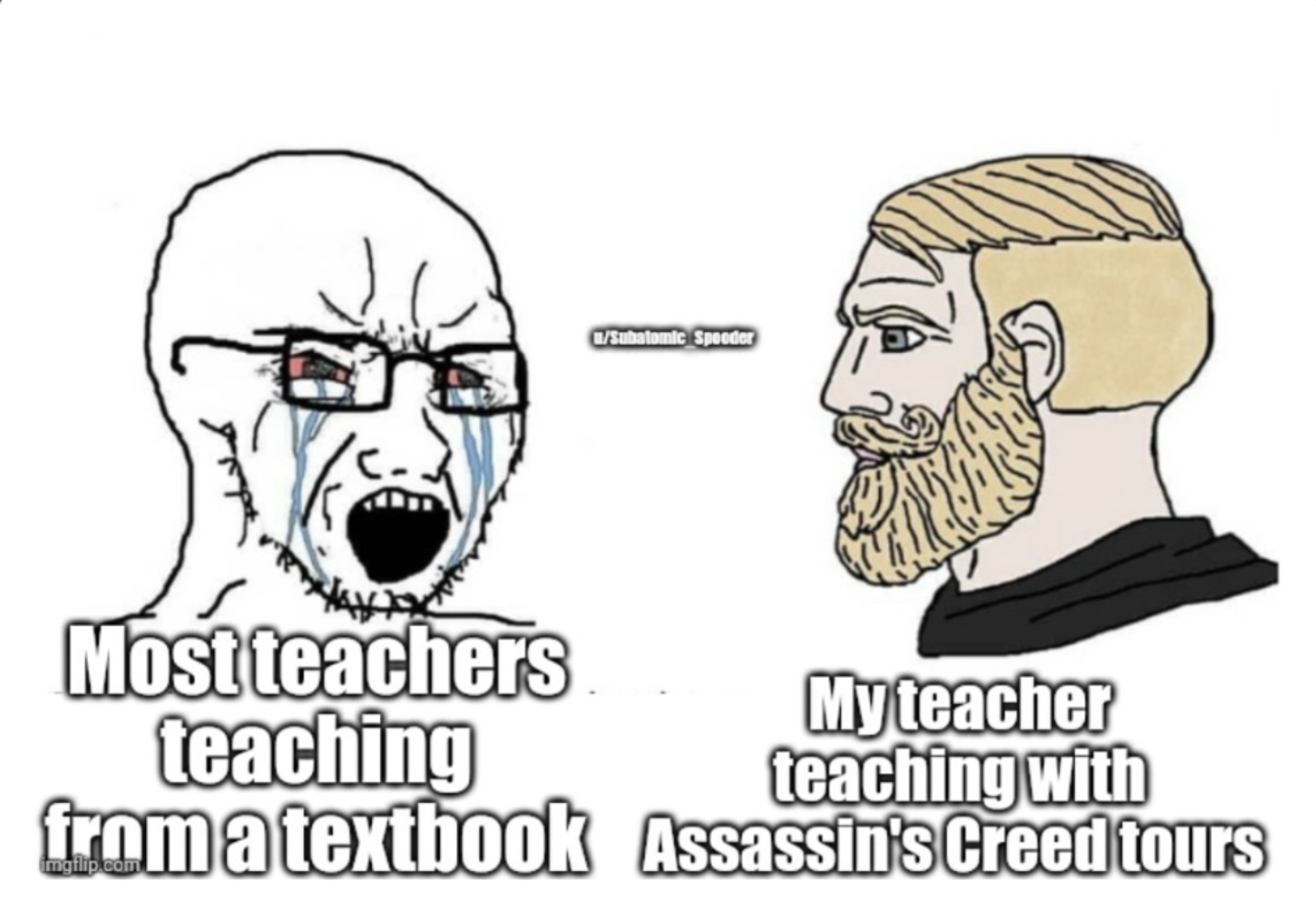 My teacher is a Mega Chad | Scrolller