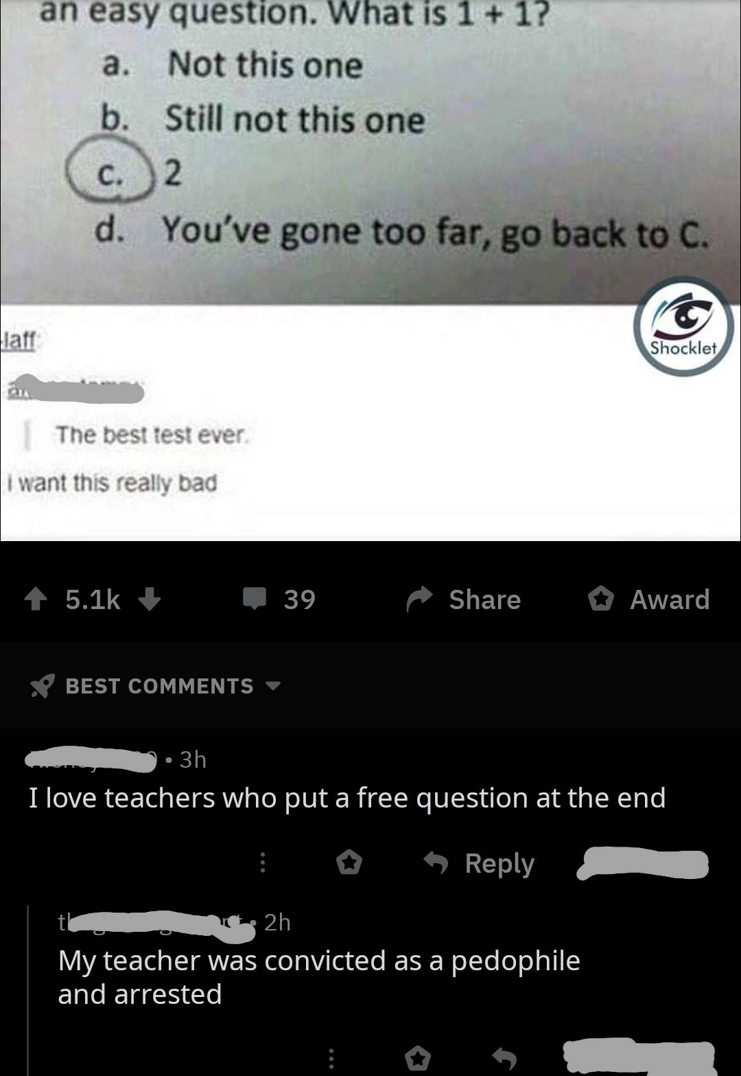 "My teacher was convicted as a pedophile and arrested" | Scrolller