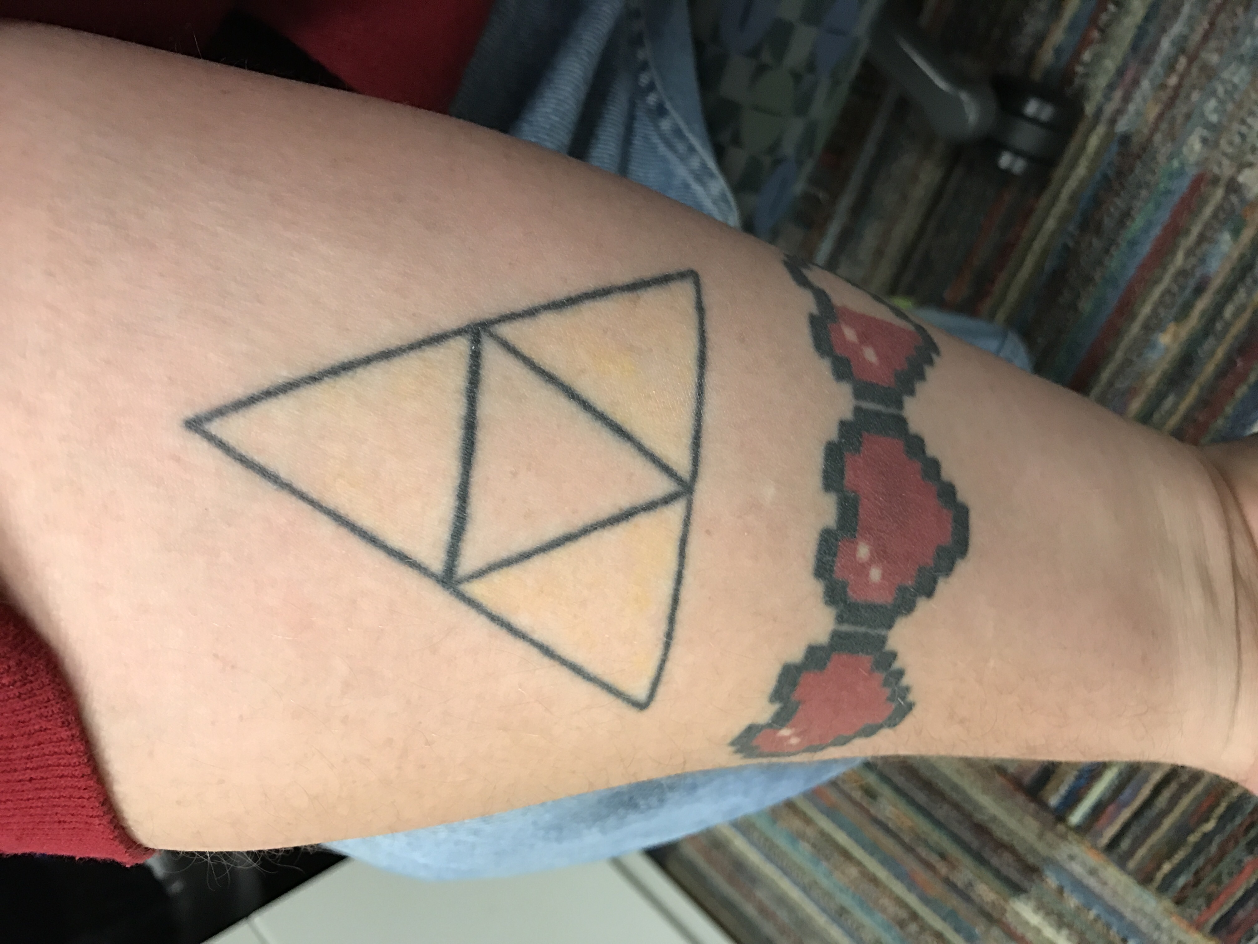 My Triforce and life bar. | Scrolller