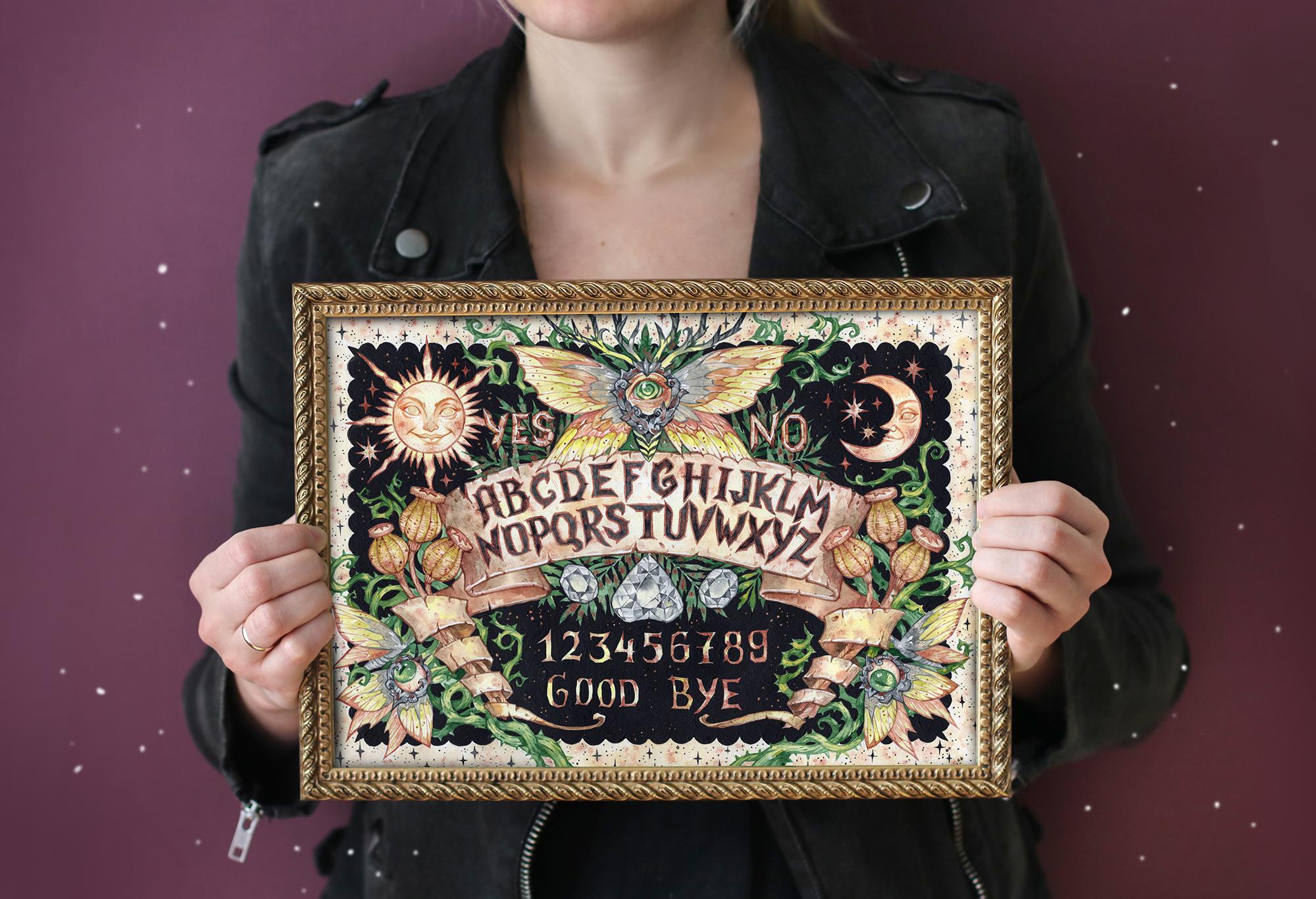 My version of ouija board. Drawn by me @velvetmoonmoth | Scrolller