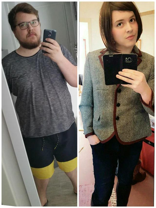 My weight loss transformation :) | Scrolller