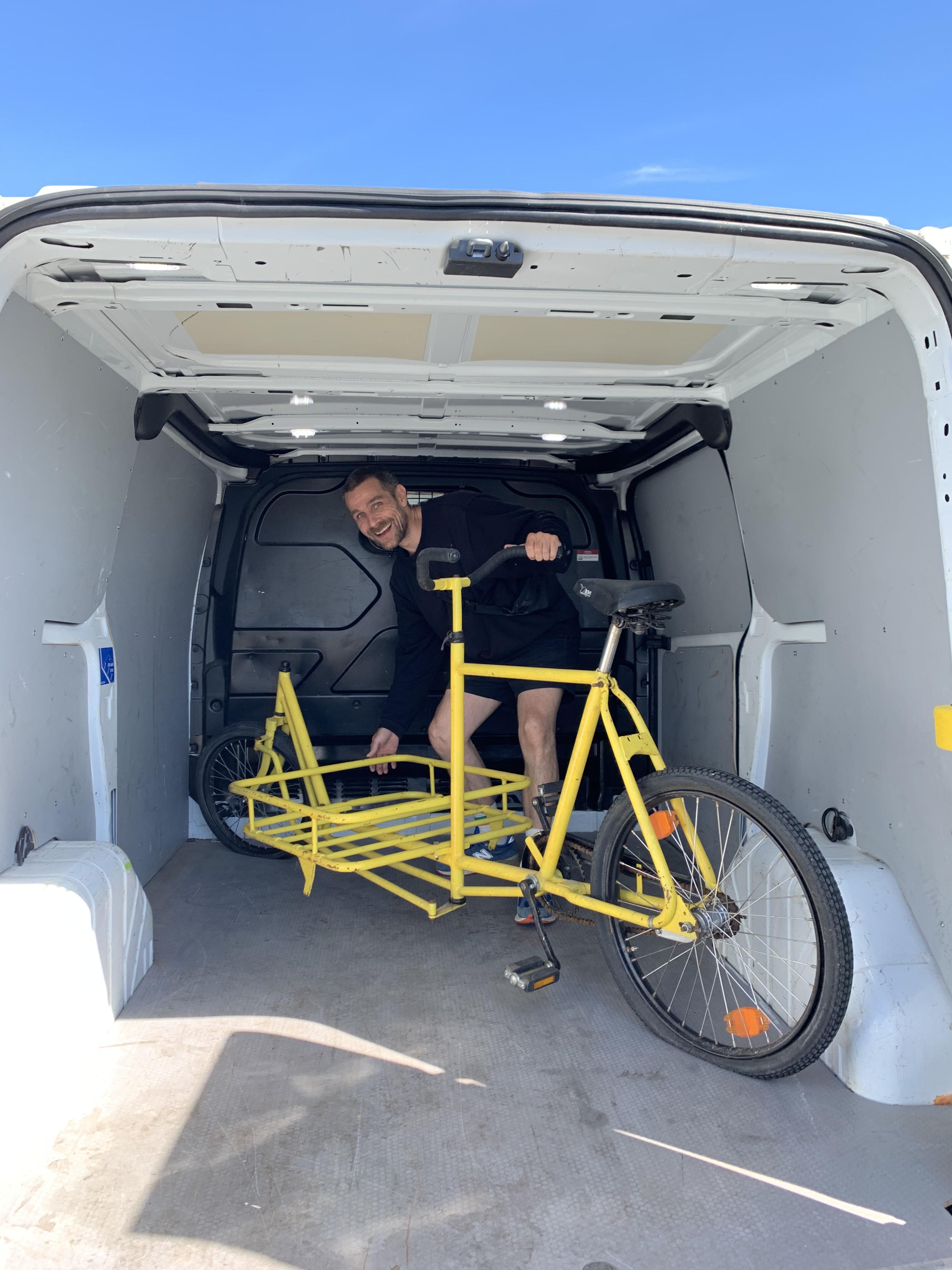 My wife bought me an old Long John Cargo Bike for our 12 and a half year wedding anniversary ...