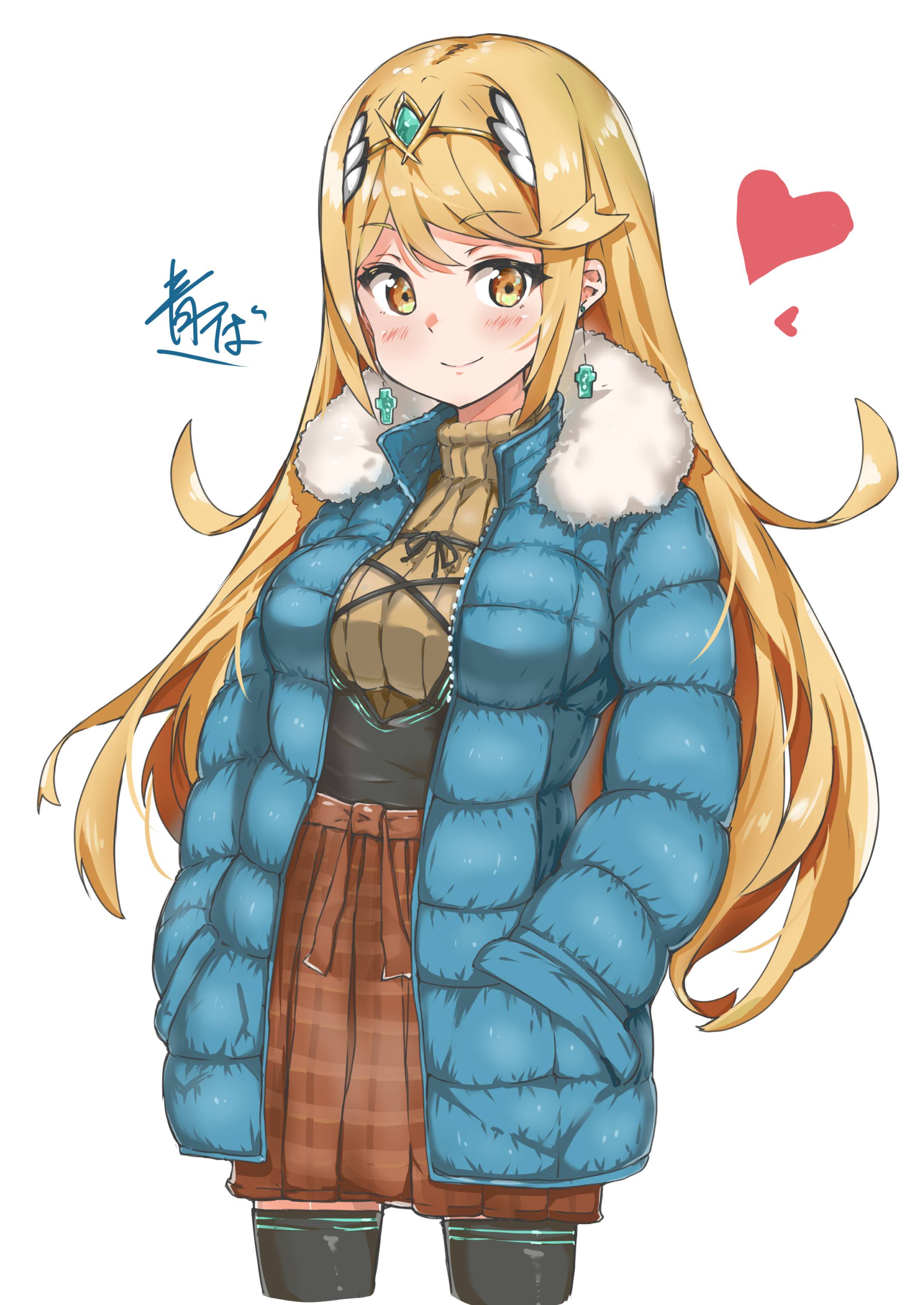 Mythra dressed for the Winter Weather | Scrolller