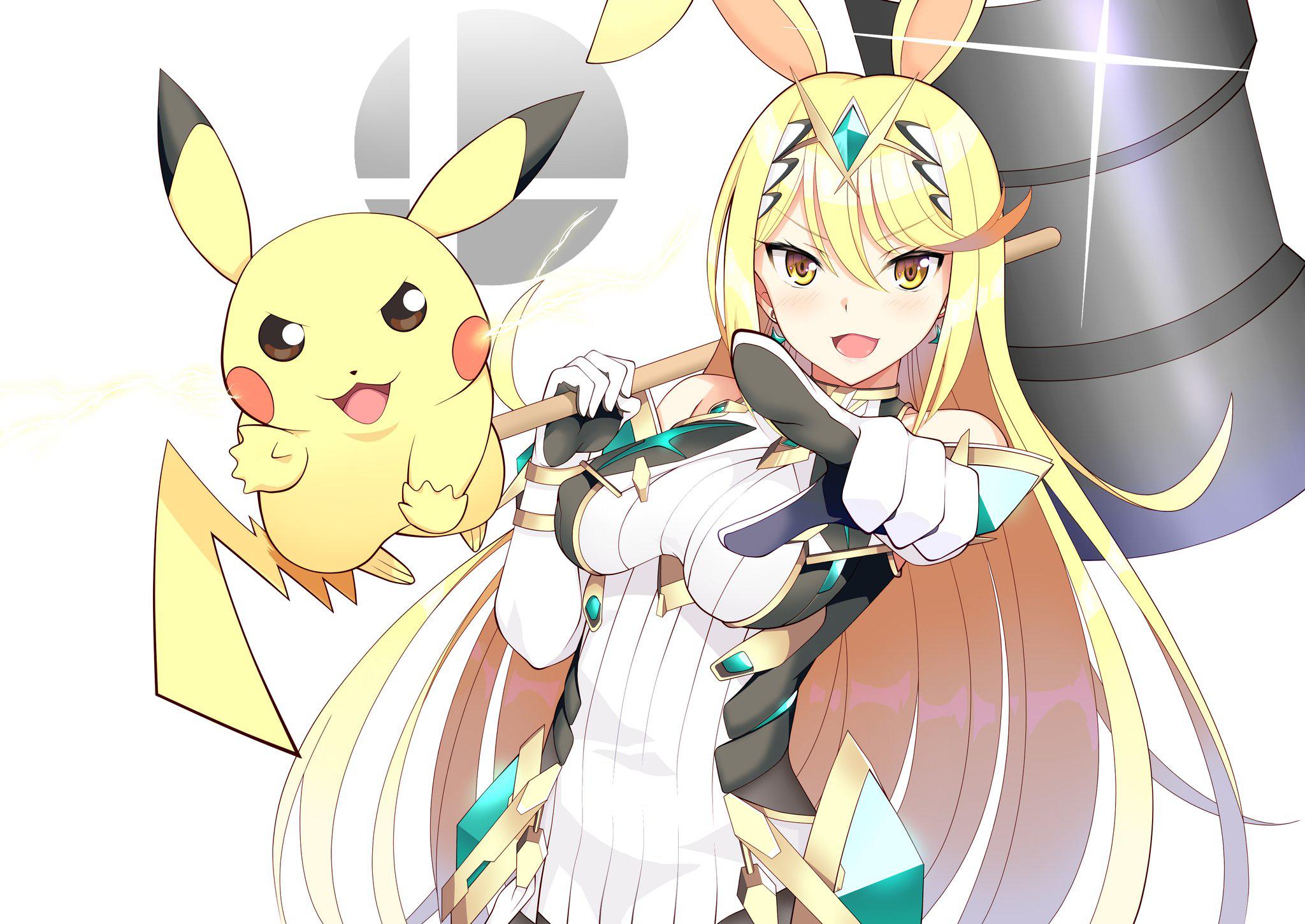 Mythra with Pikachu! | Scrolller