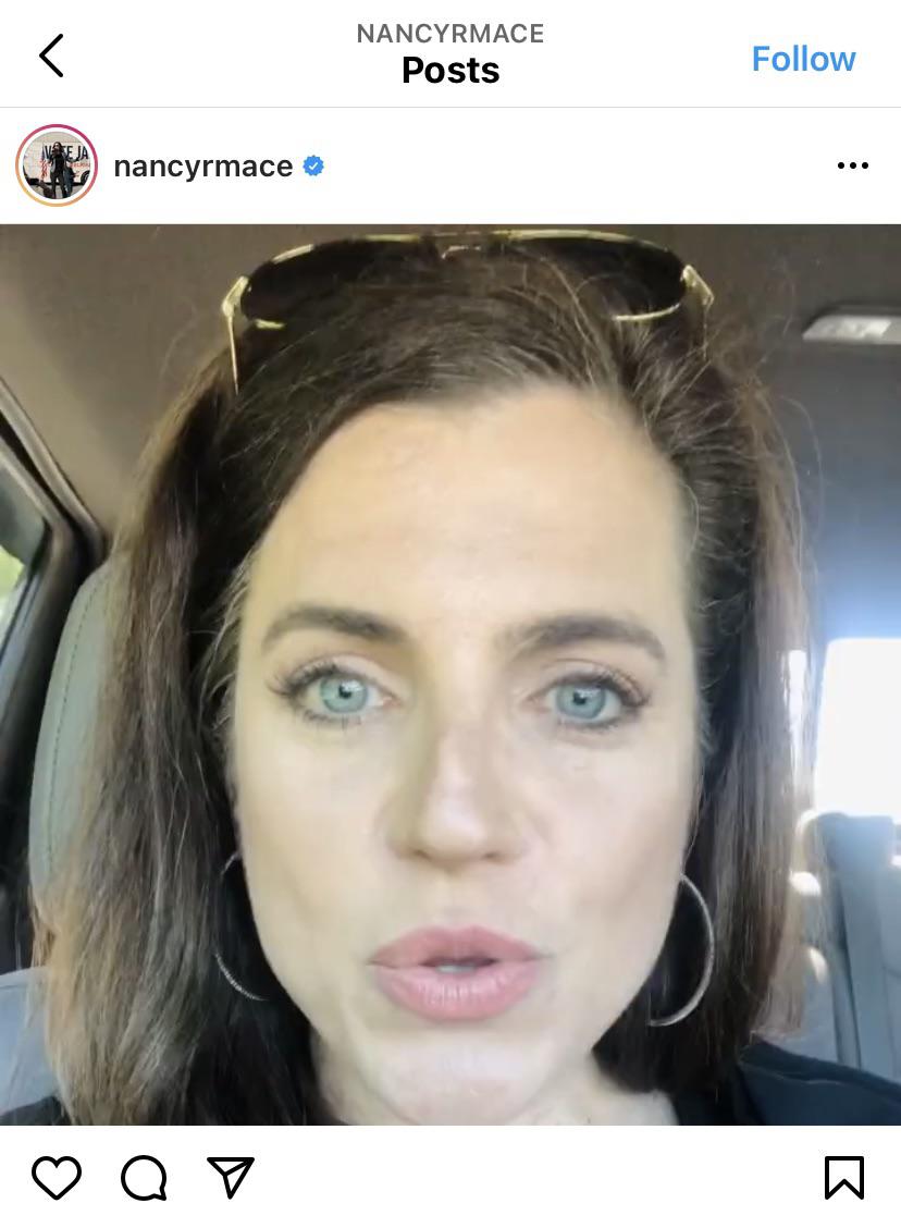 Nancy’s lips look ready for action | Scrolller