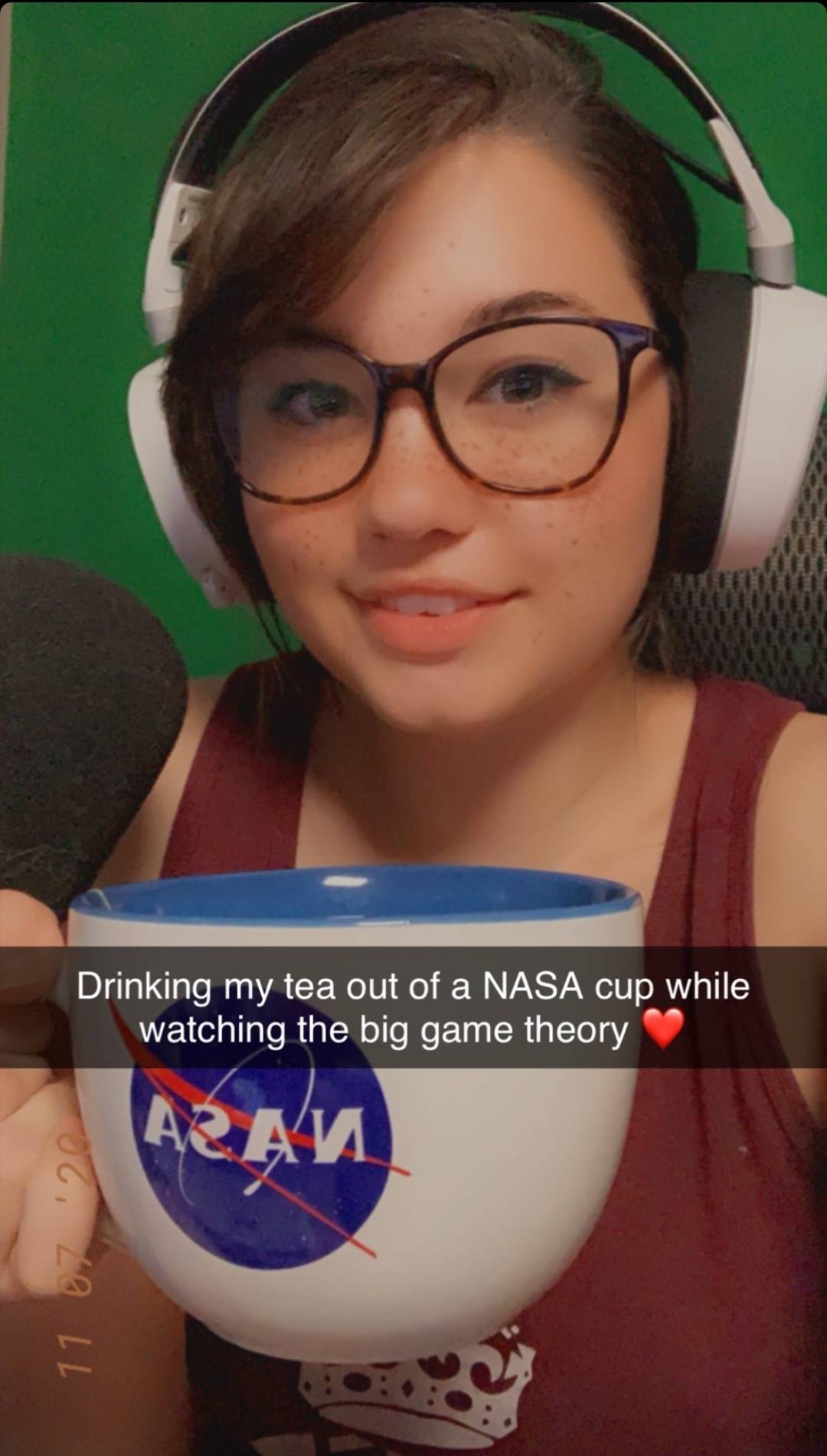 Nasa cup and watching big game theory | Scrolller