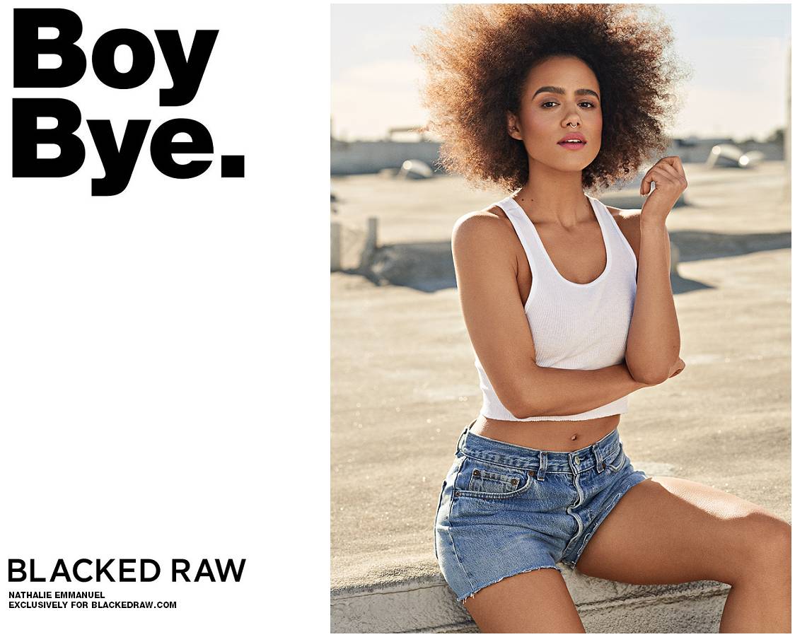 Nathalie Emmanuel for Blacked Raw. | Scrolller