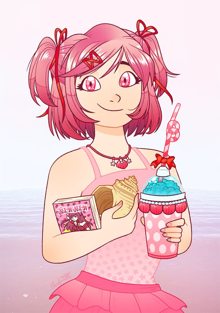 Natsuki enjoying her milkshake | Scrolller