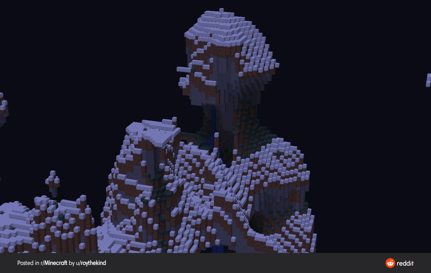 [Naturally Generated Terrain] Doesn't this look like a person? :D | Scrolller