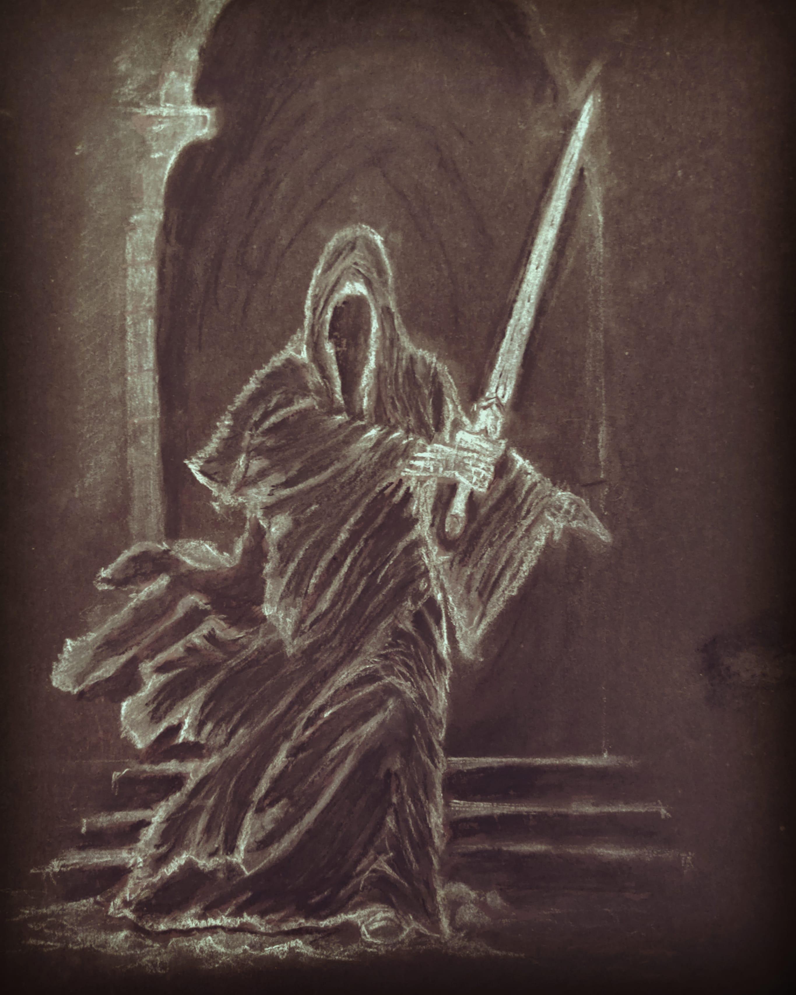 Nazgul_LOTR, Me, Charcoal, 2021 | Scrolller