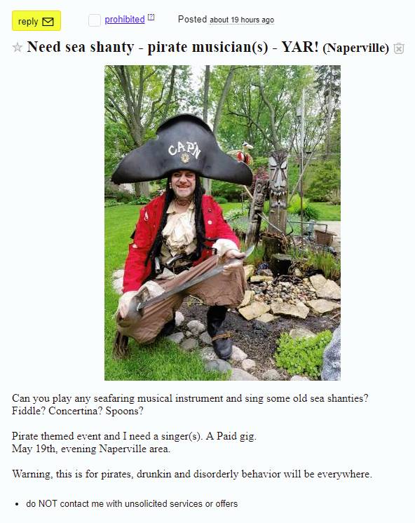 Need sea shanty - pirate musicians - YAR! | Scrolller