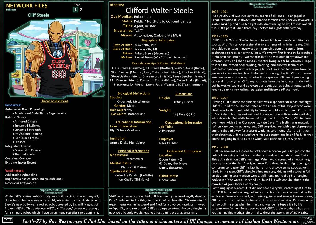 Network Files - Cliff Steele 1 | Scrolller