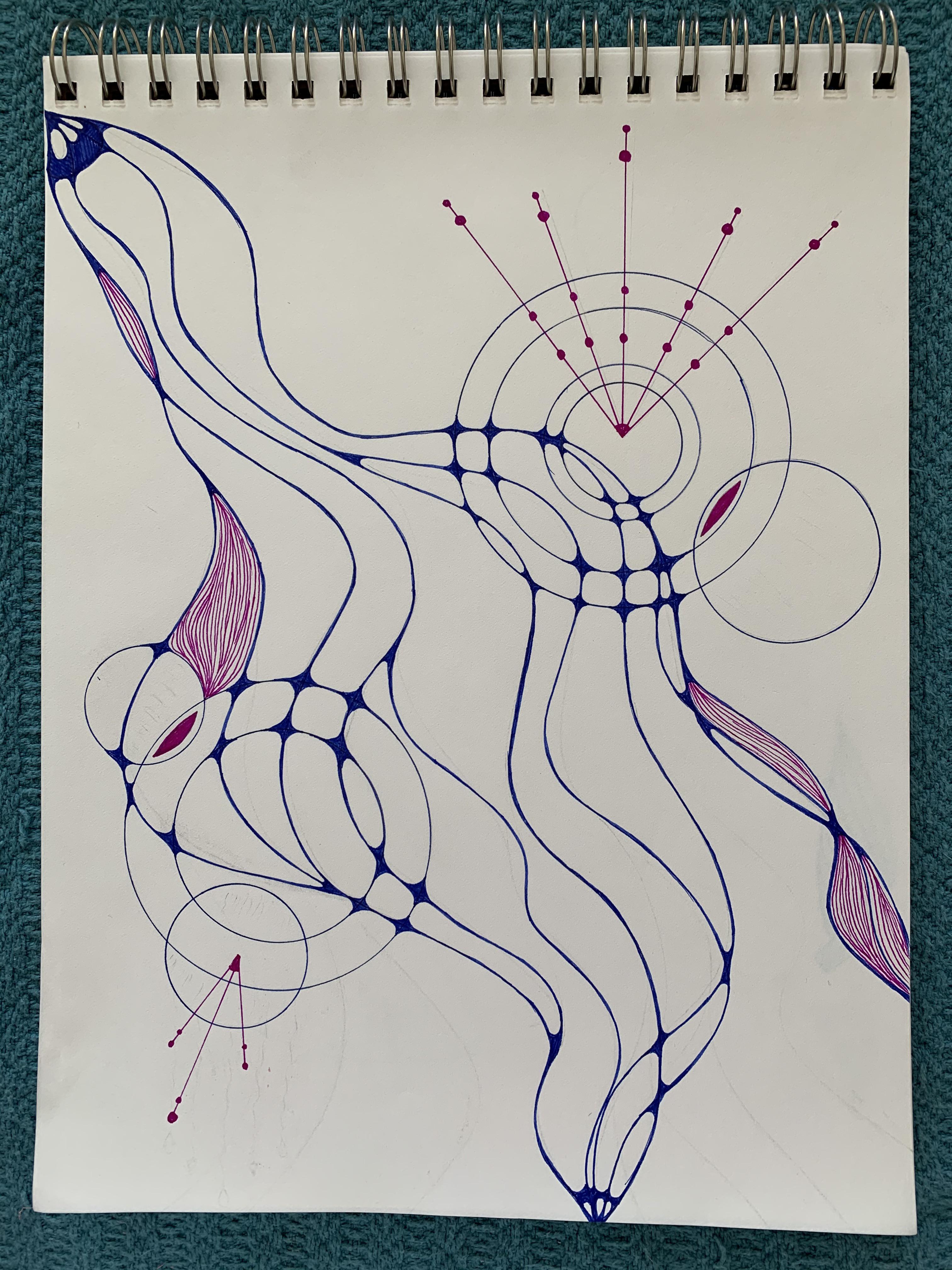 Neurological art as inspired by another post here. It was a lot of fun to draw! | Scrolller