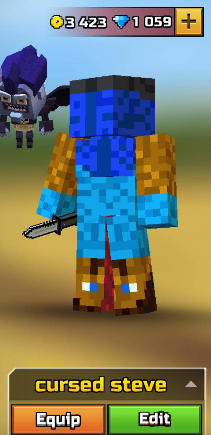 Never made a skin, but here is a cursed steve | Scrolller