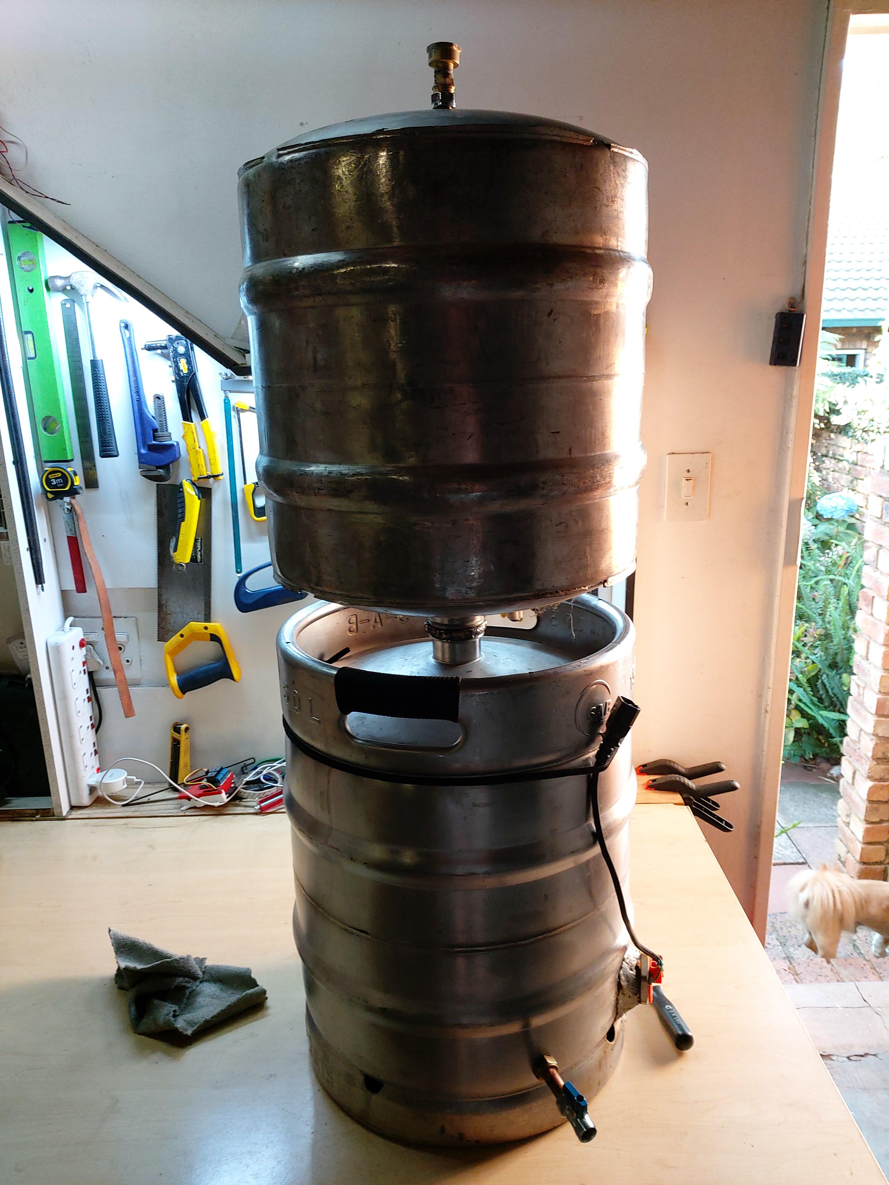 New 50 or 100 liter still setup in progress | Scrolller