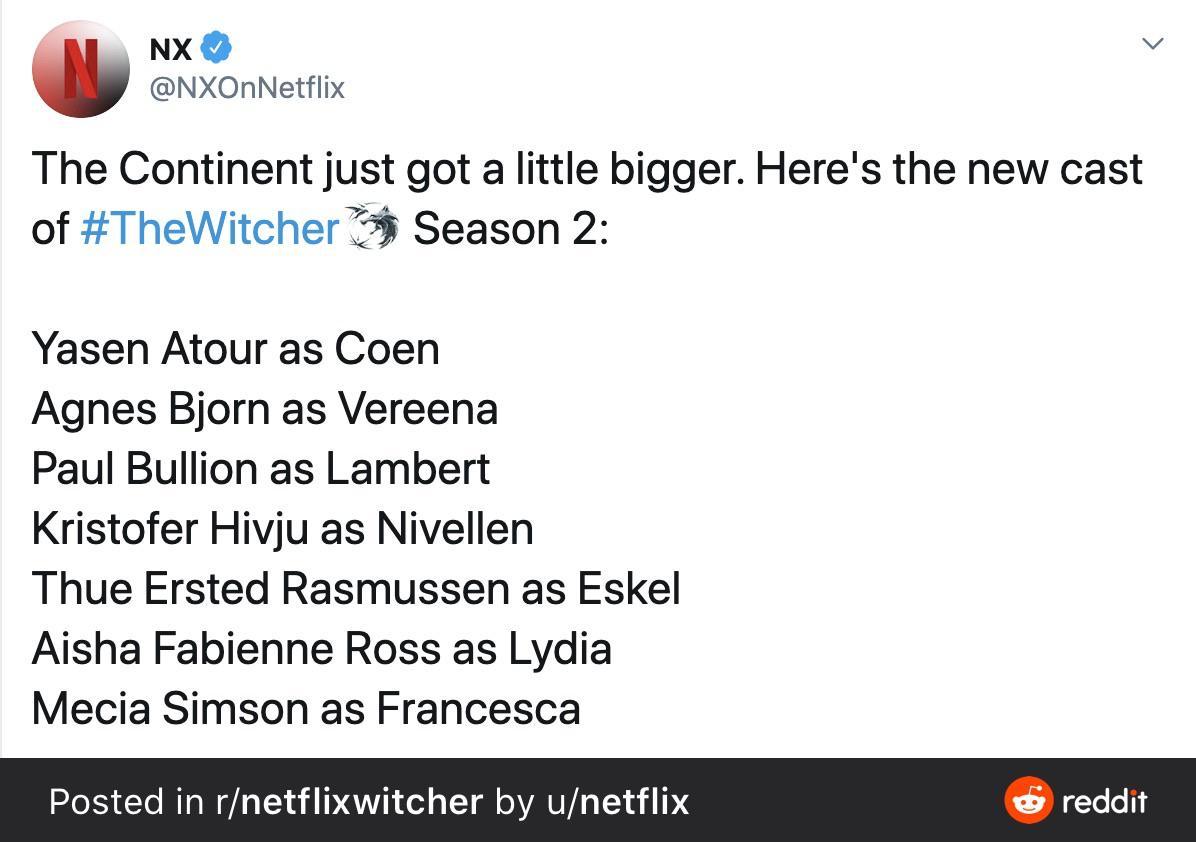 New casting for Season 2 announced. | Scrolller